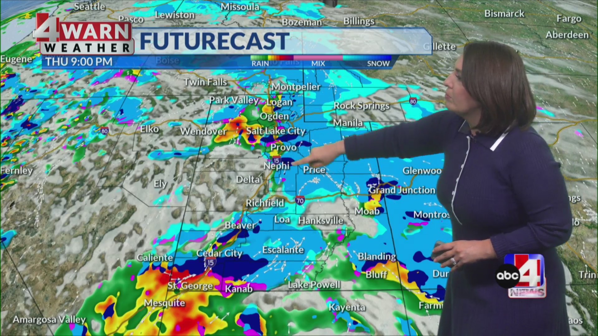 Arctic air allows for a frigid midweek, wet weather looming – ABC4 Utah