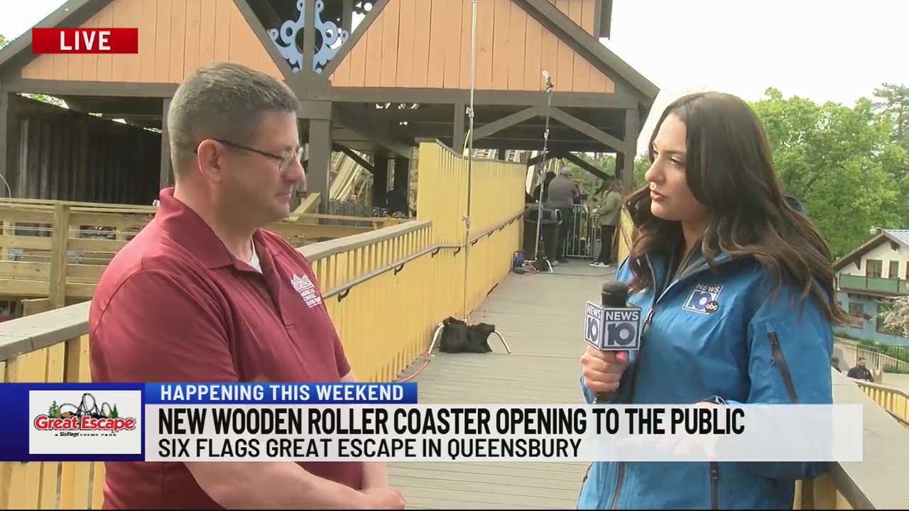 All eyes on the Great Escape: New wooden roller coaster debuts – NEWS10 ABC