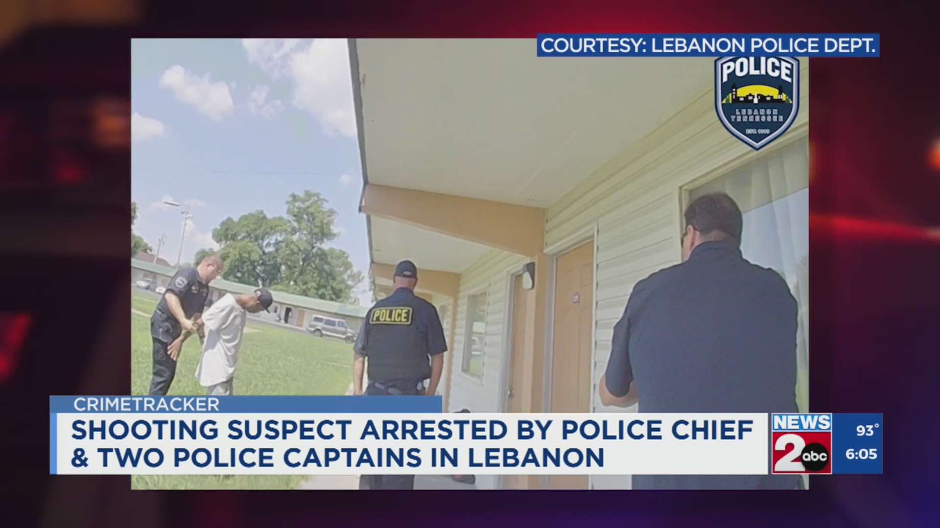 Lebanon police chief, two captains arrest shooting suspect – WKRN News 2