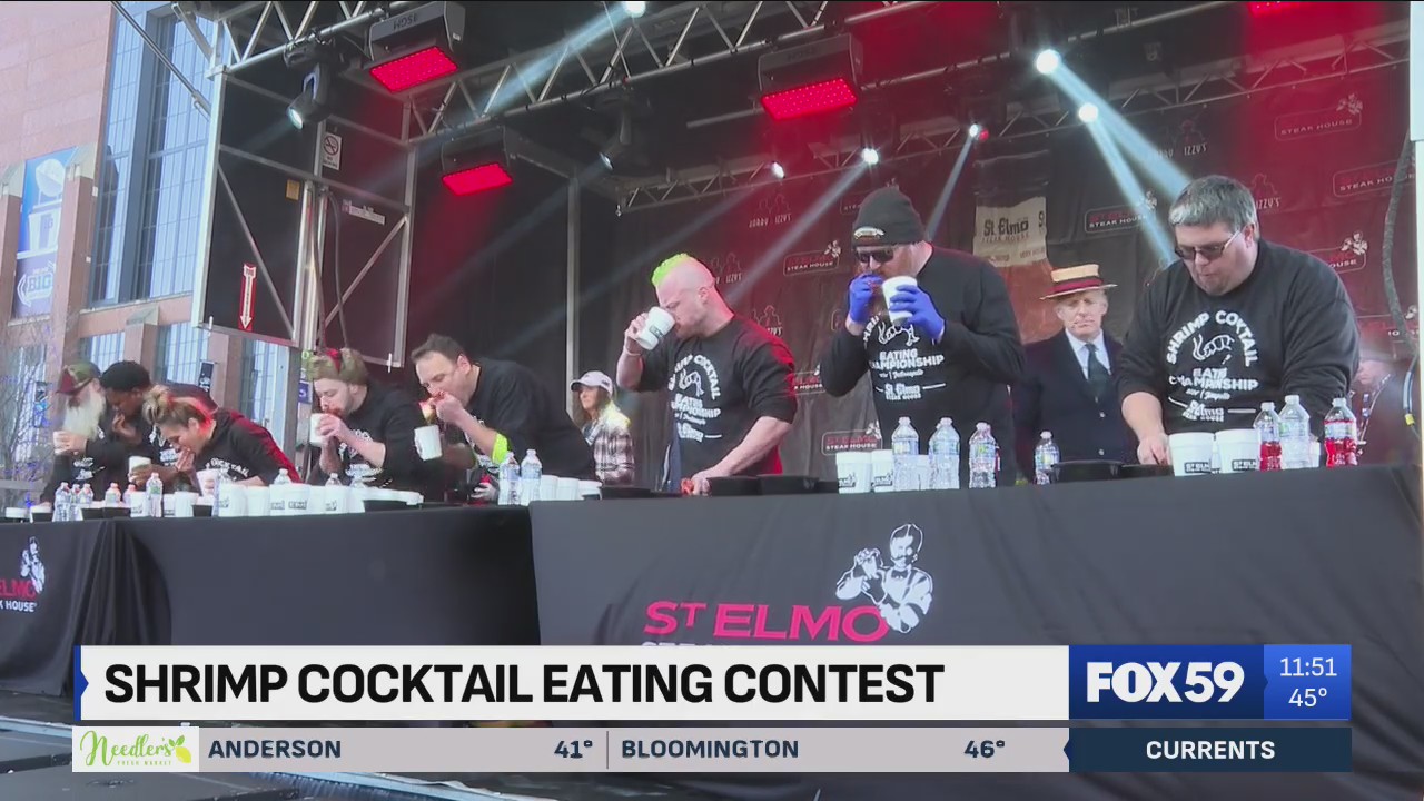 Joey Chestnut wins 2024 St. Elmo Shrimp Cocktail Eating Contest, snaps ...