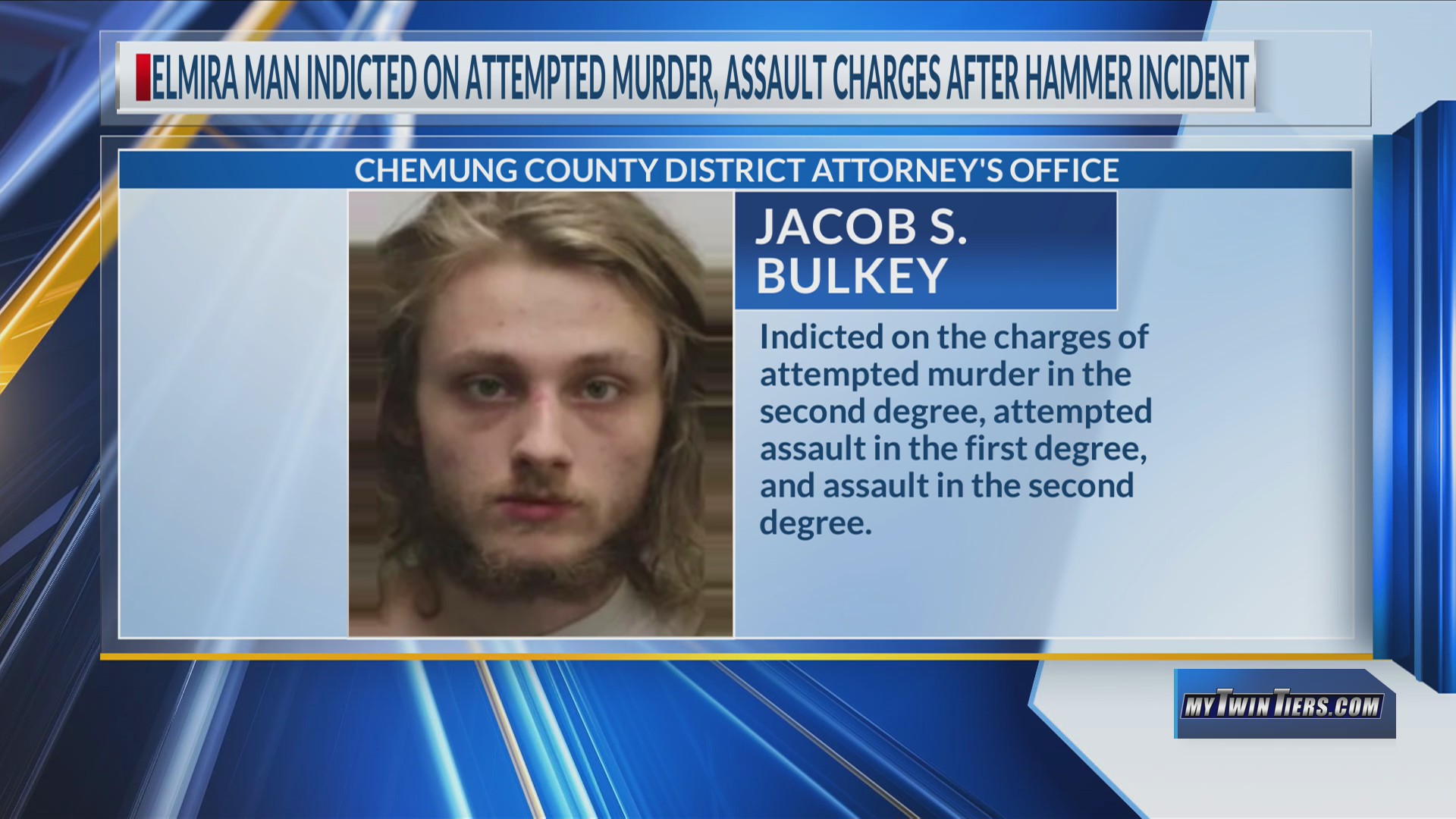 Elmira man indicted on attempted murder, assault charges after hammer ...