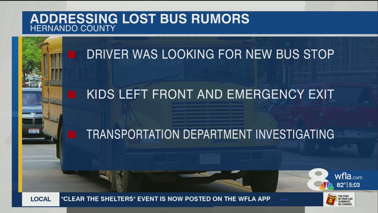 Students walk off bus in Hernando County – WFLA