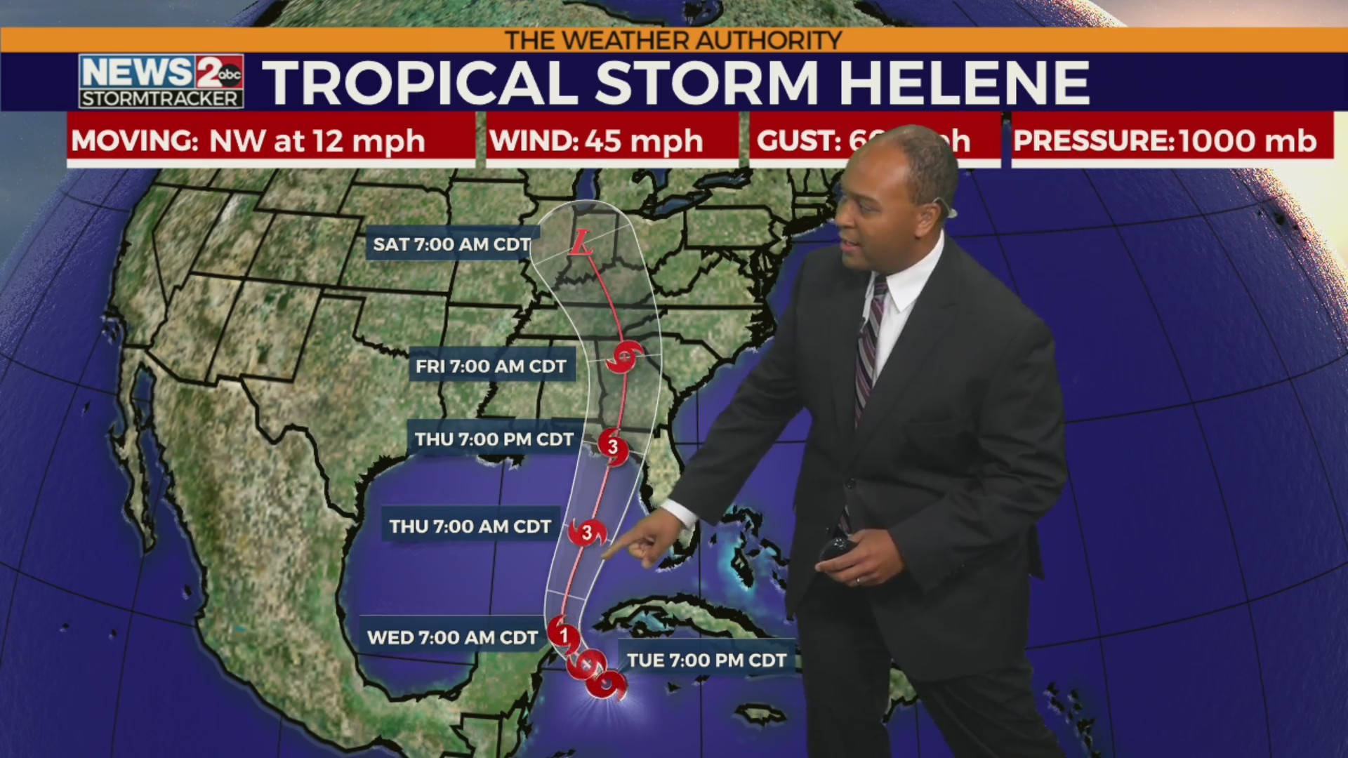 Tropical Storm Helene has formed. – WKRN News 2