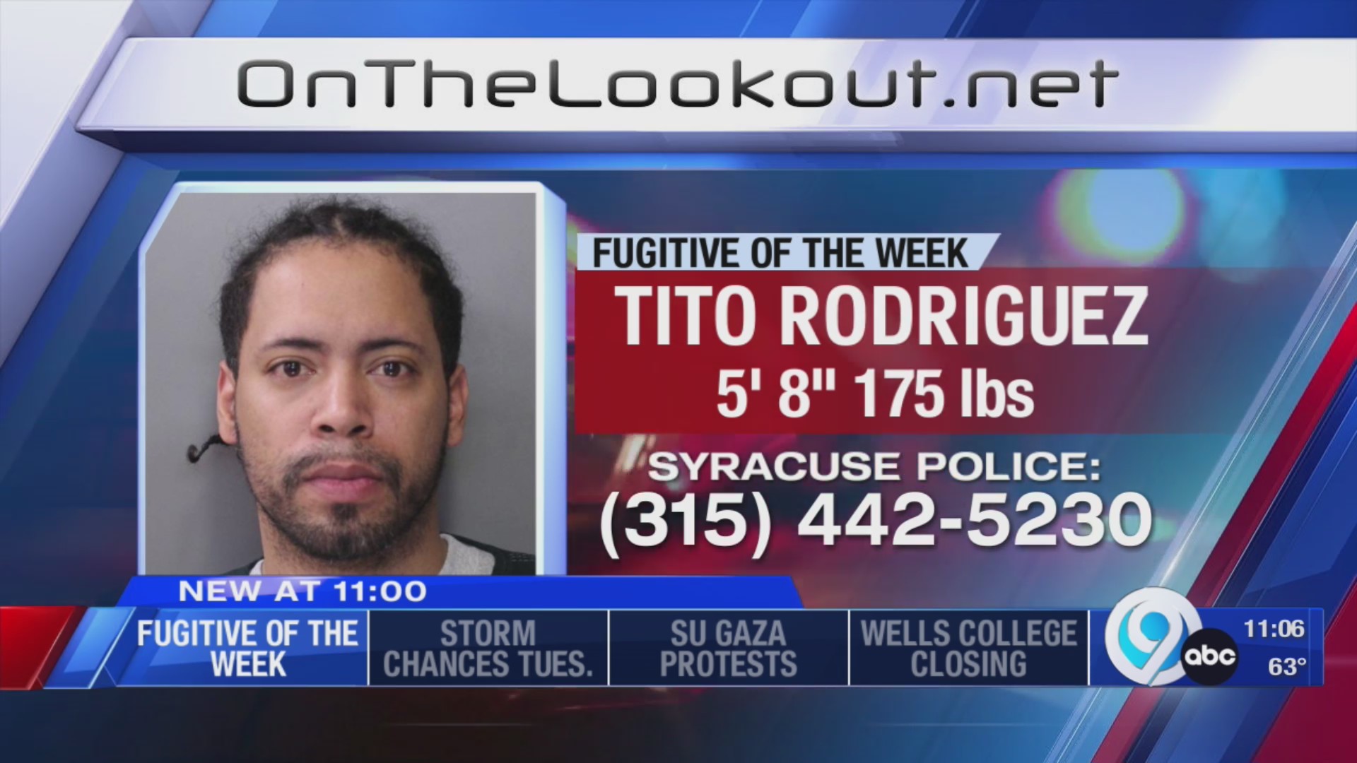 Fugitive of the Week from Syracuse Police – WSYR