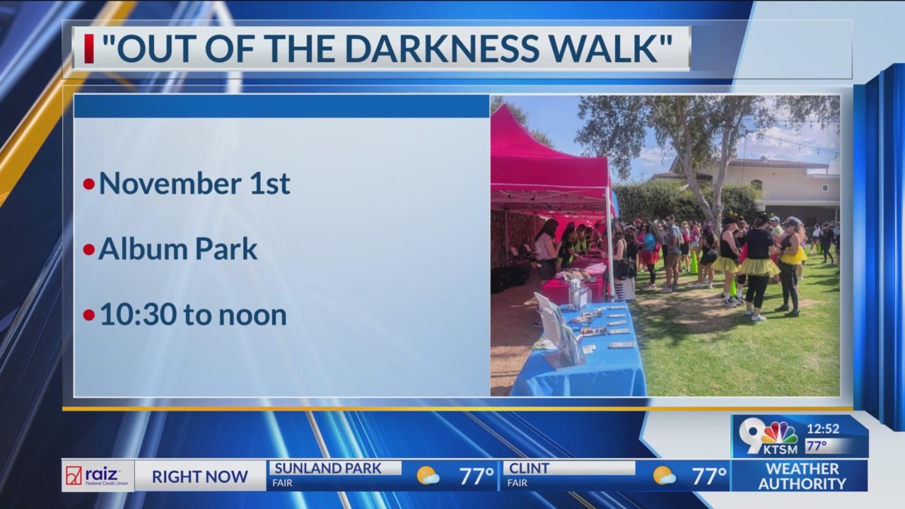 ‘Out of the Darkness Walk’ coming to El Paso – KTSM 9 News