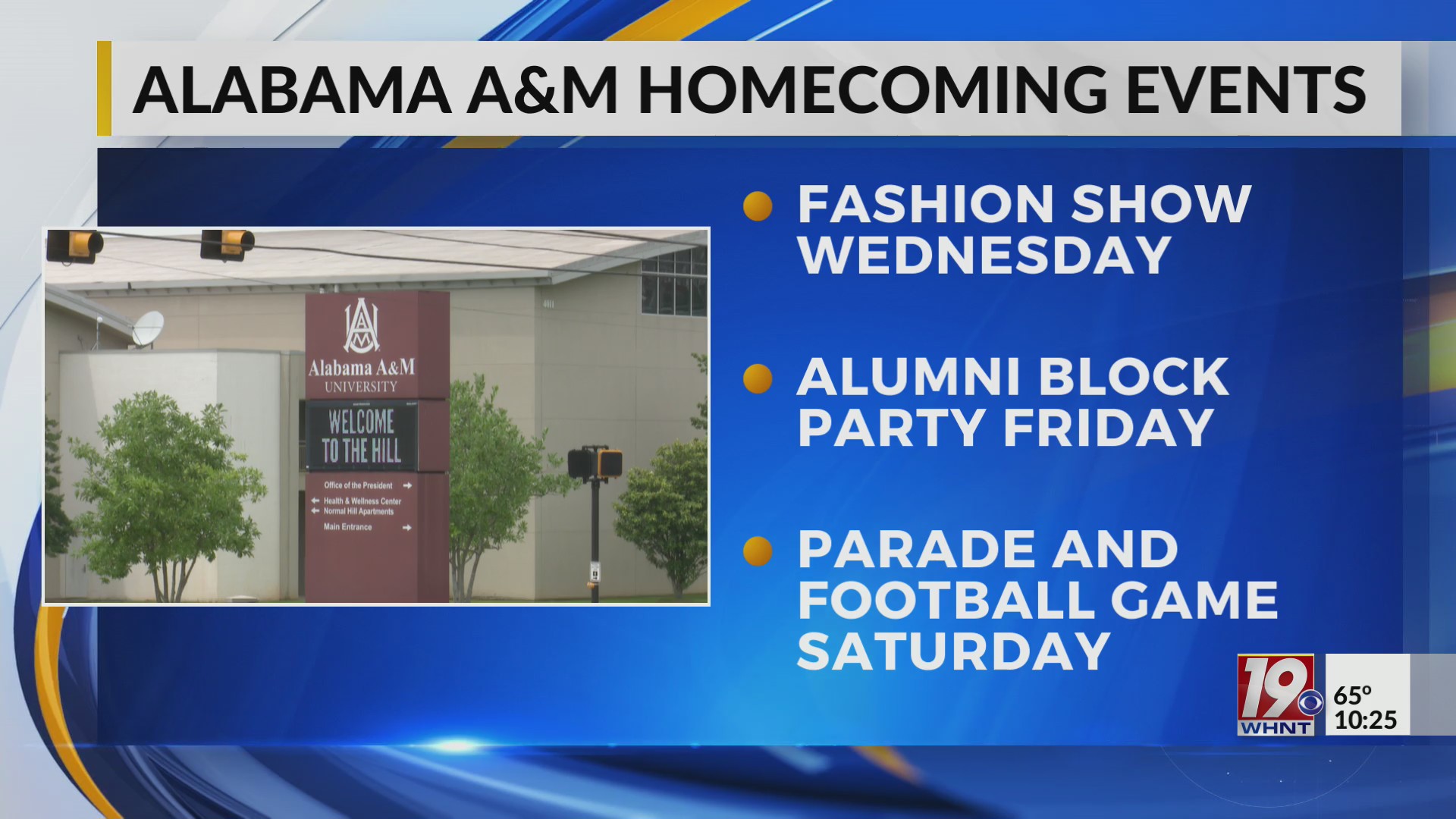 Alabama A&M Homecoming Events | October 7, 2024 | News 19 at 10 p.m ...