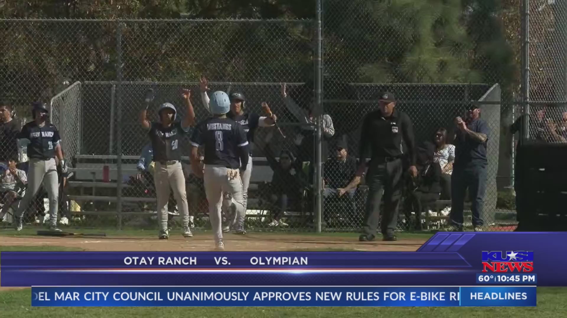 Baseball: Otay Ranch 8, Olympian 3 – FOX 5 San Diego & KUSI News