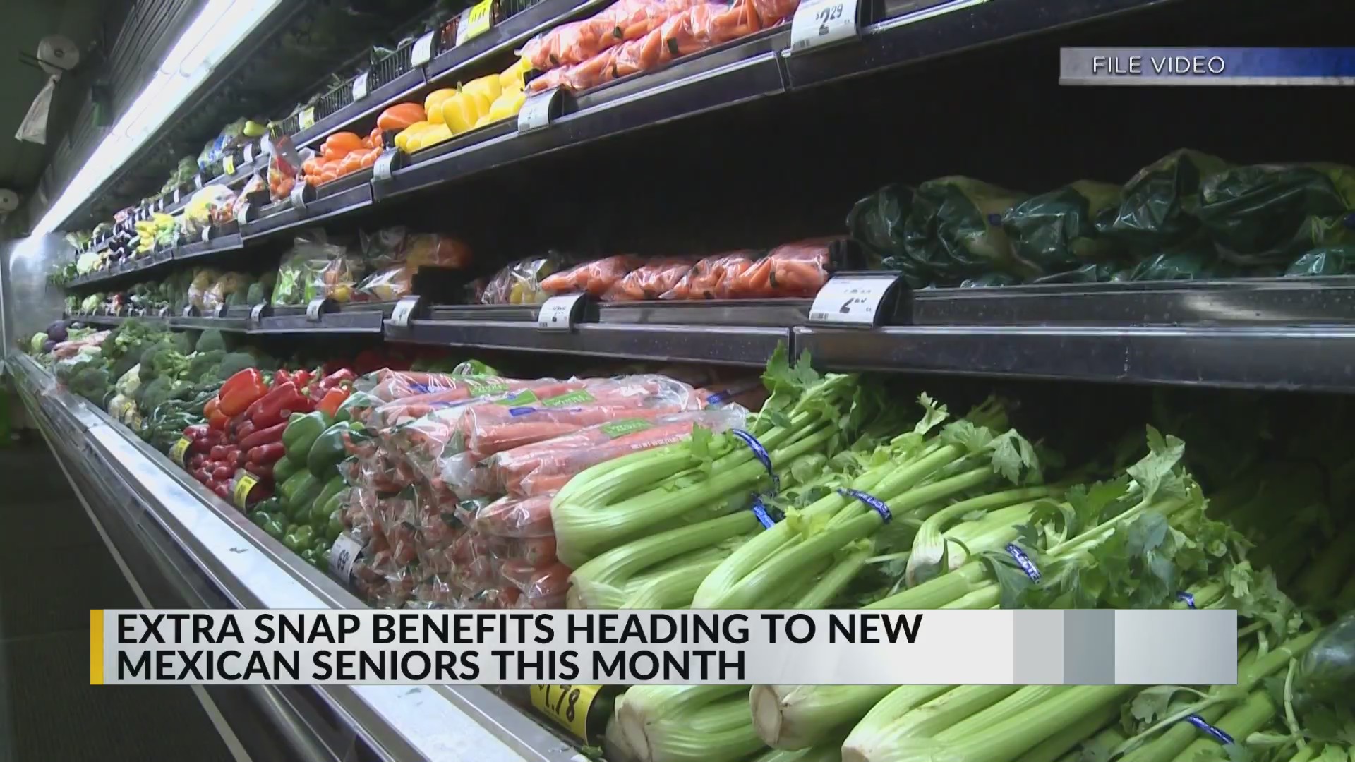 Extra SNAP benefits heading to New Mexican seniors in June – KRQE NEWS ...