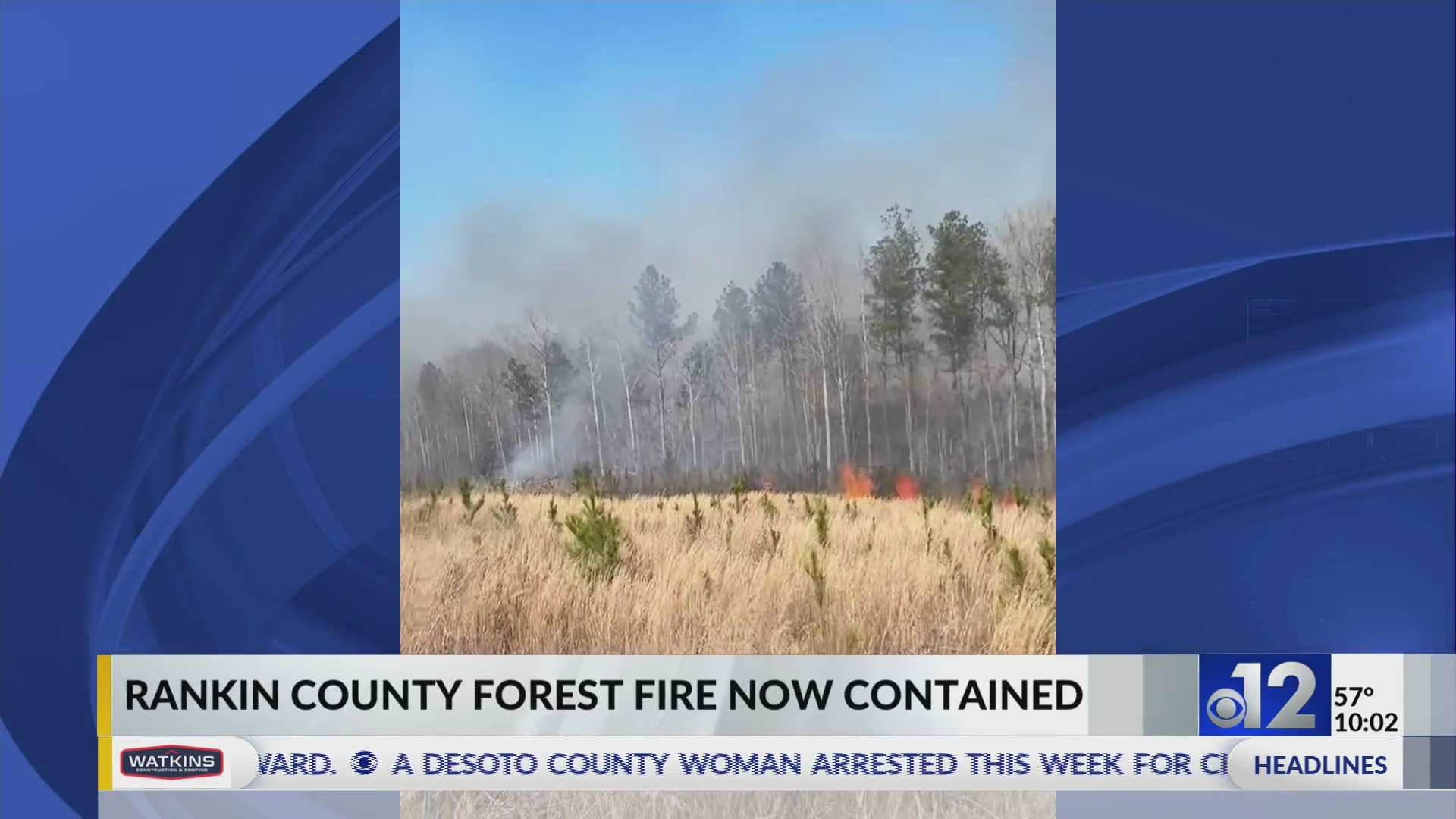 Rankin County forest fire now contained – WJTV