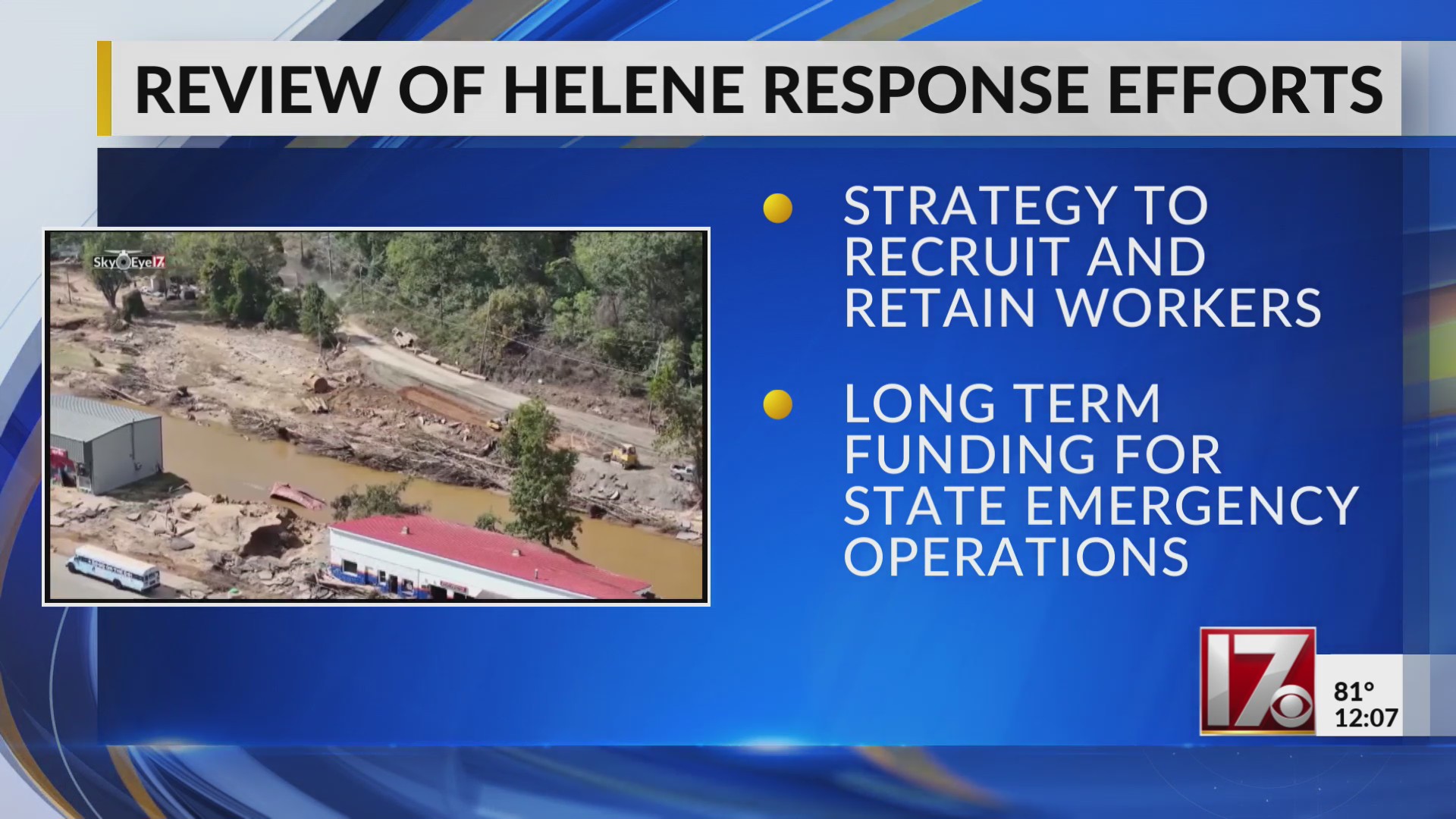 Disaster recovery efforts after Helene – CBS17.com