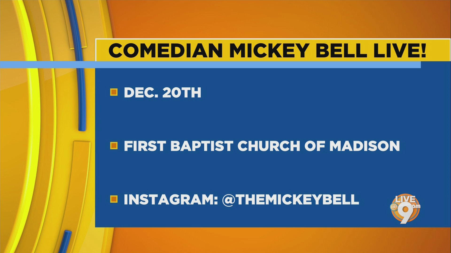 Comedian Mickey Bell Live! – WJTV