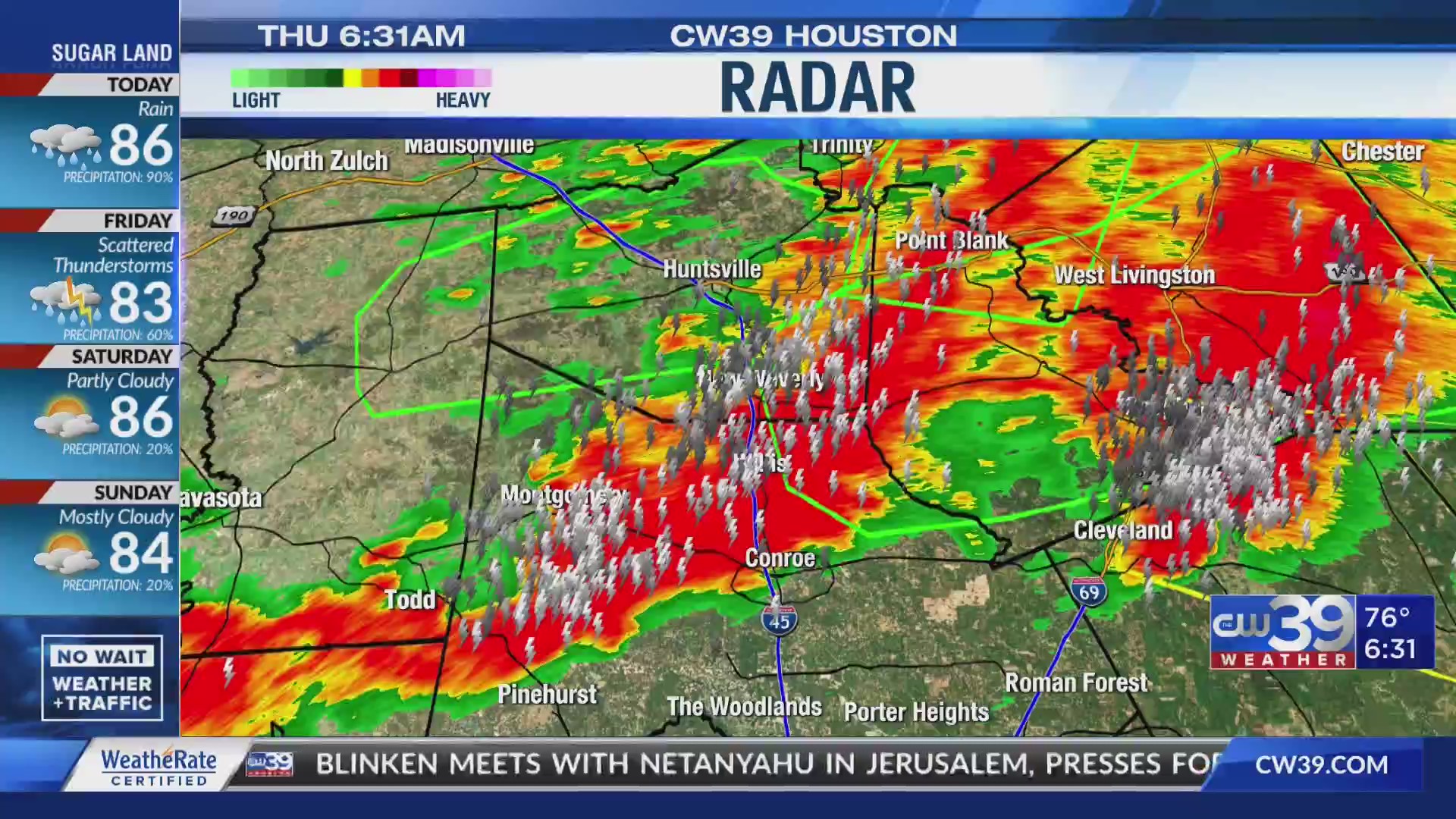 More heavy rain and Flash Flood Warnings for southeast Texas | CW39 ...