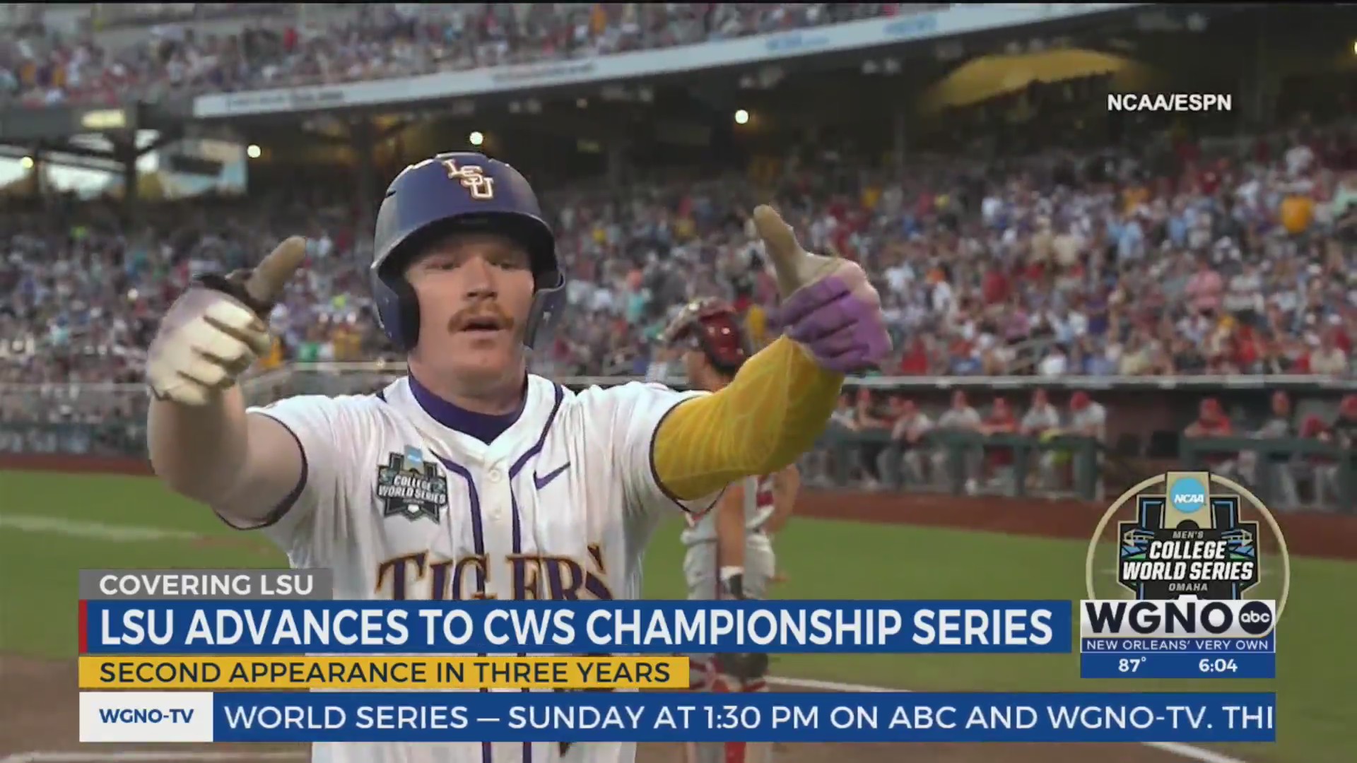 LSU fans excited as Tigers head to the College World Series finals – WGNO