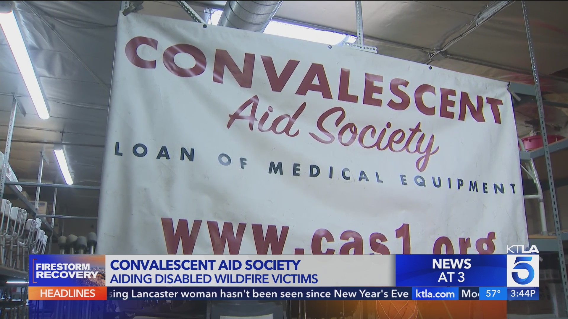 Wildfire Disaster Relief: Convalescent Aid Society – KTLA