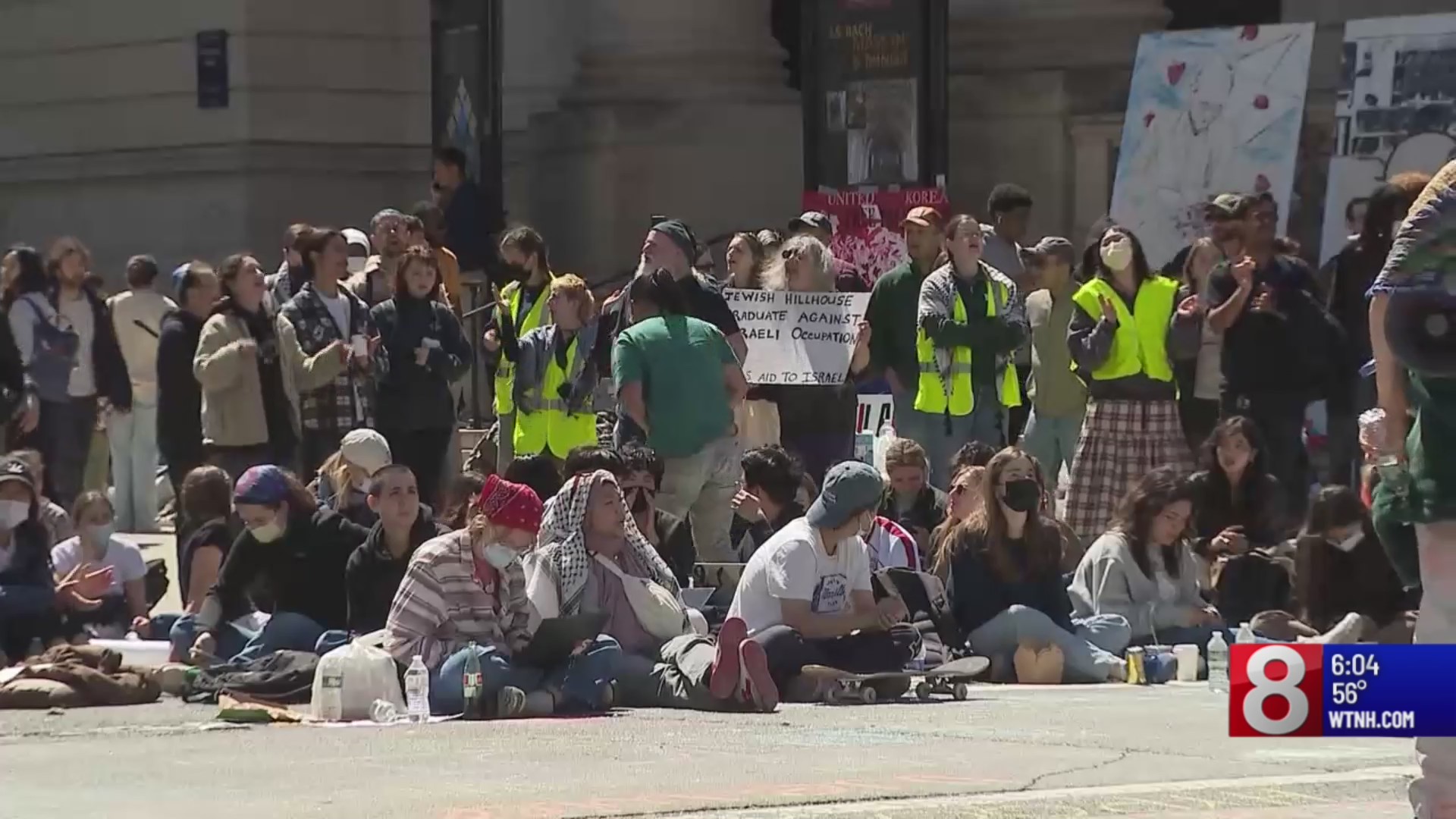 Nearly 50 arrested after Yale students camp outside for pro-Palestinian ...