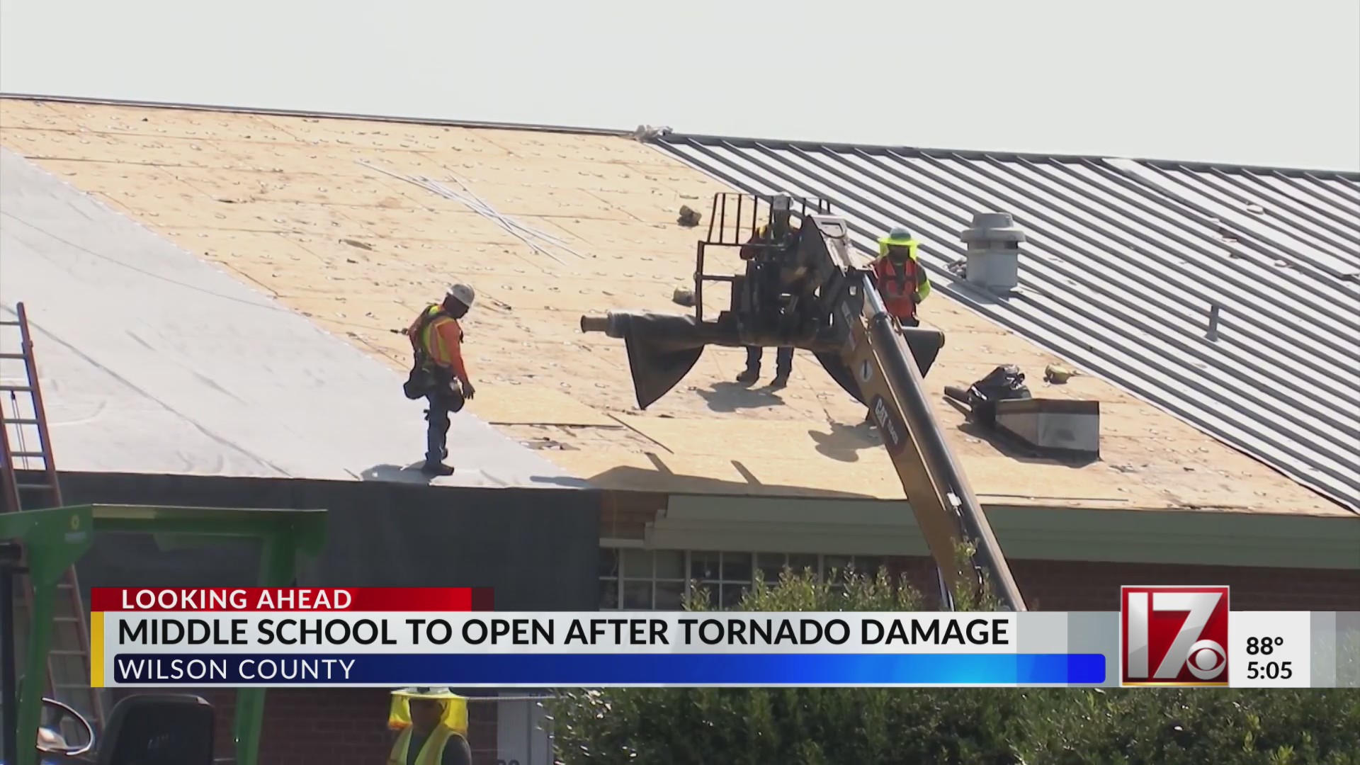 Wilson County middle school damaged by tornado being repaired, set to ...