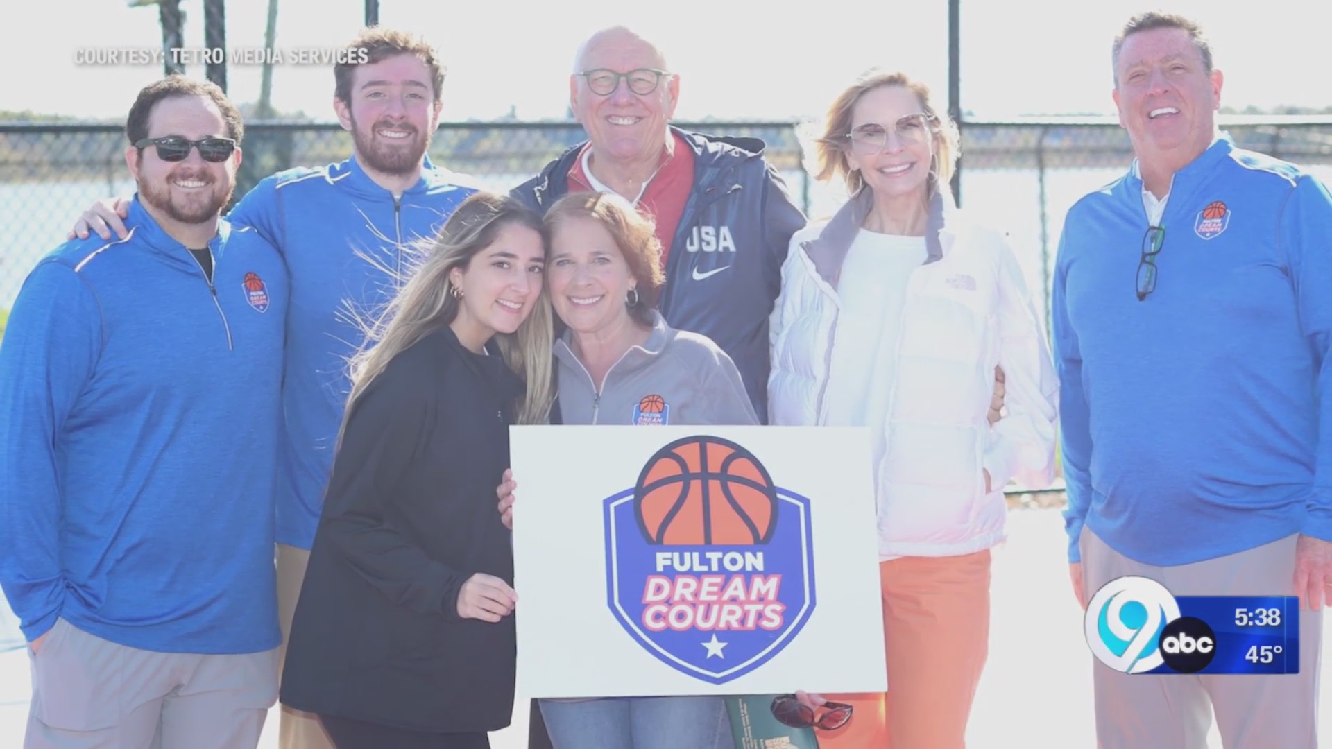 Fulton Community basketball president Sean Broderick speaks on the ...