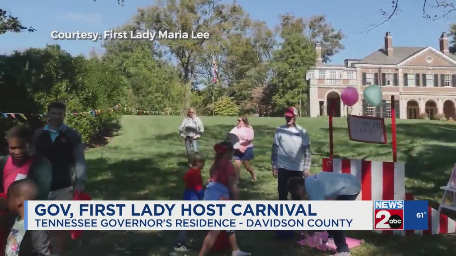 Gov. Bill Lee, First Lady Maria Lee throw carnival for kids who ...