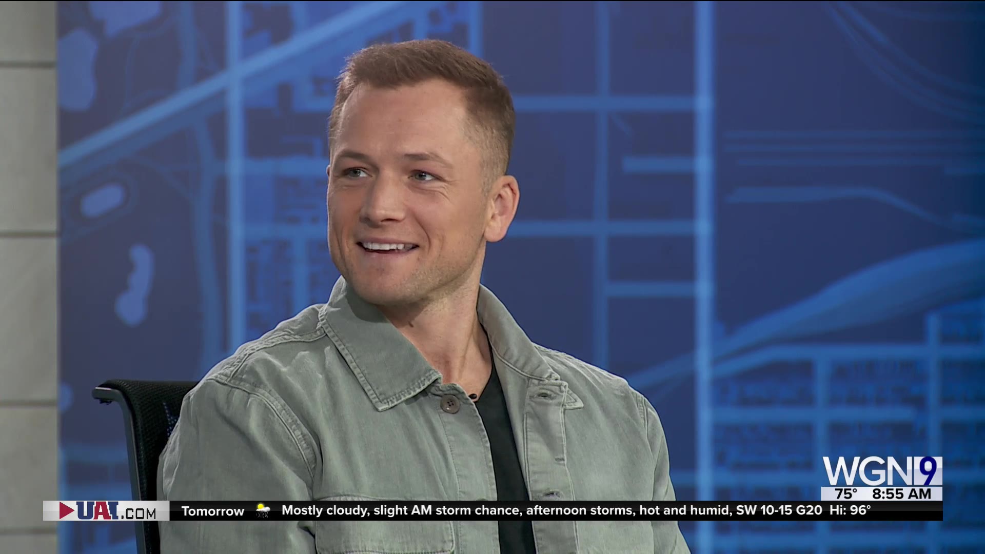 Taron Egerton, star of ‘She Rides Shotgun,’ and director Nick Rowland ...