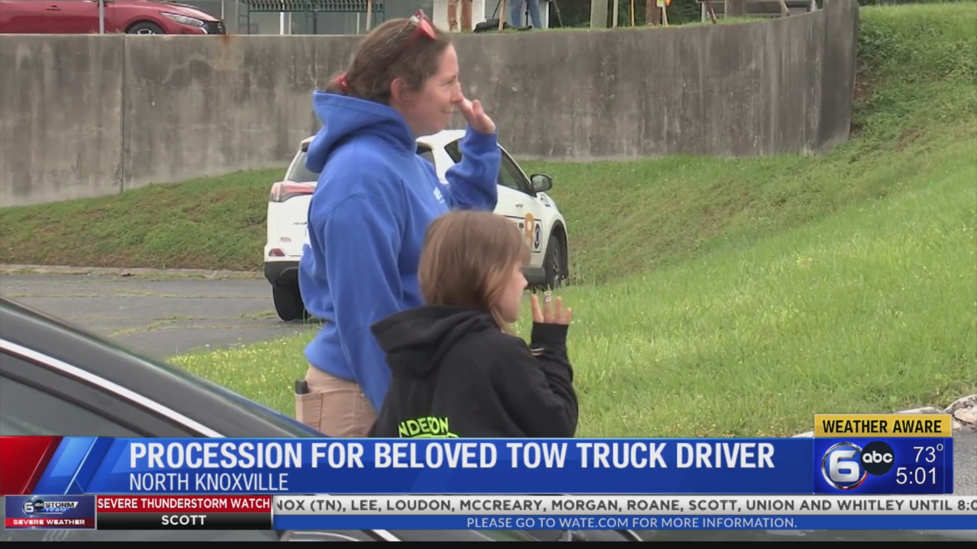 Procession for beloved tow truck driver in North Knoxville – WATE 6 On ...