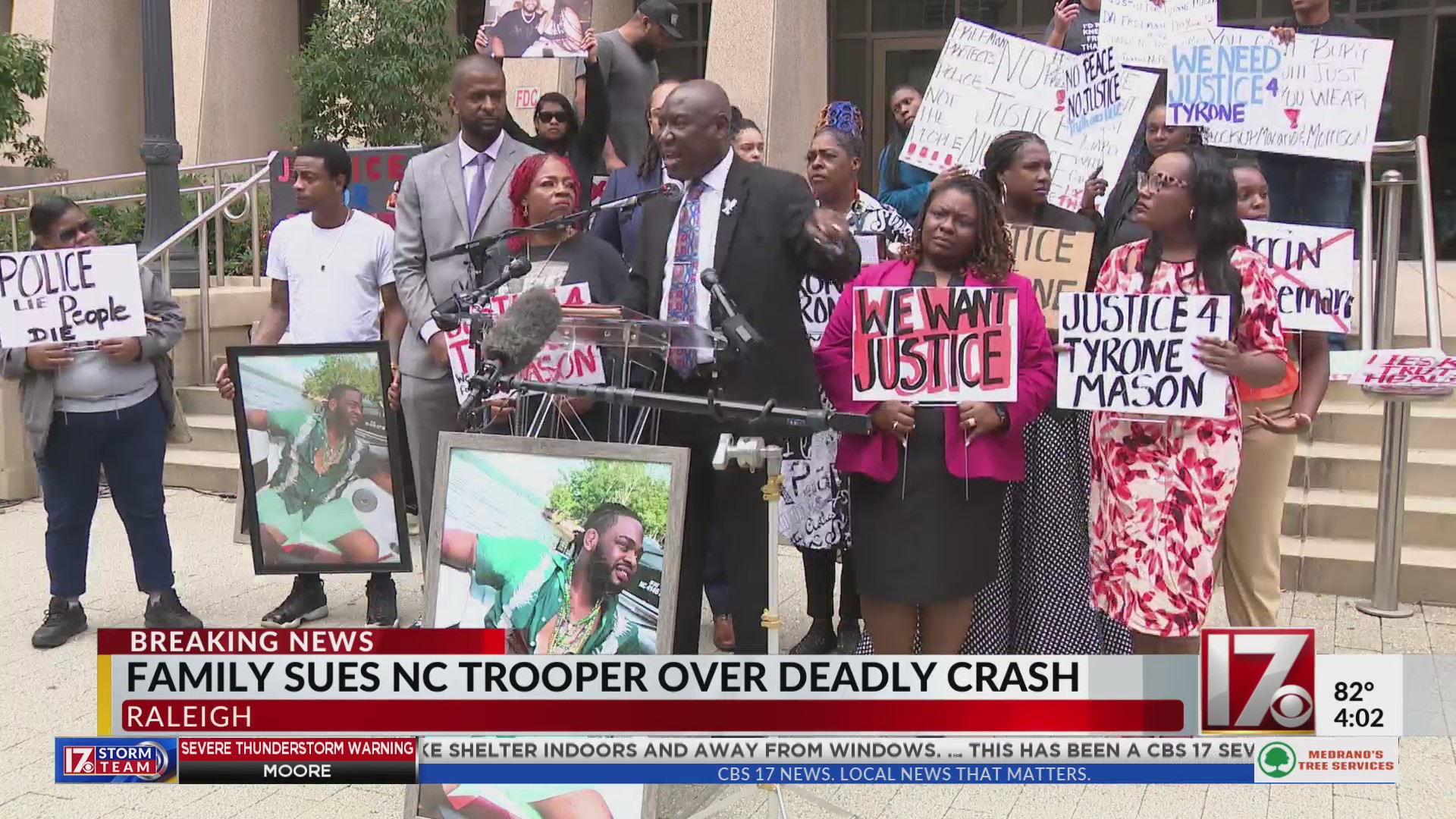 Family of Tyrone Mason sues NC trooper over deadly Raleigh crash ...