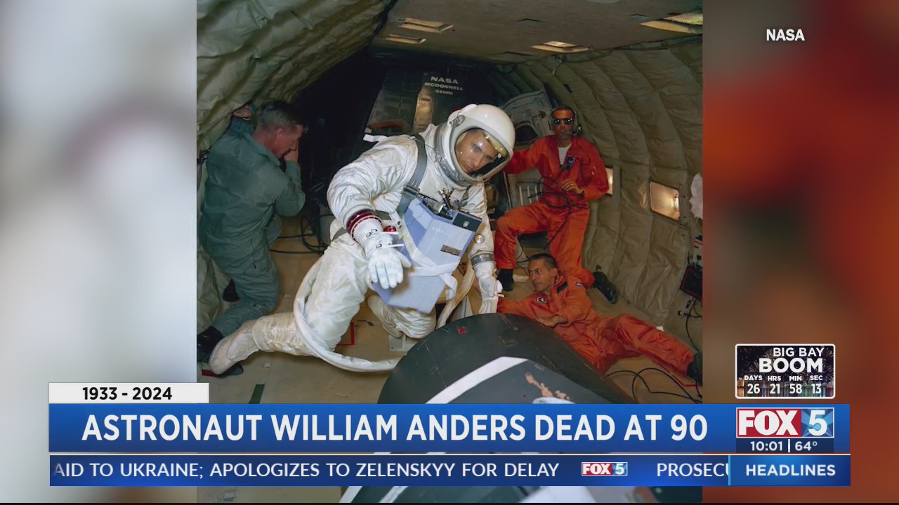 Astronaut William Anders dead at 90 – FOX 5 San Diego & KUSI News