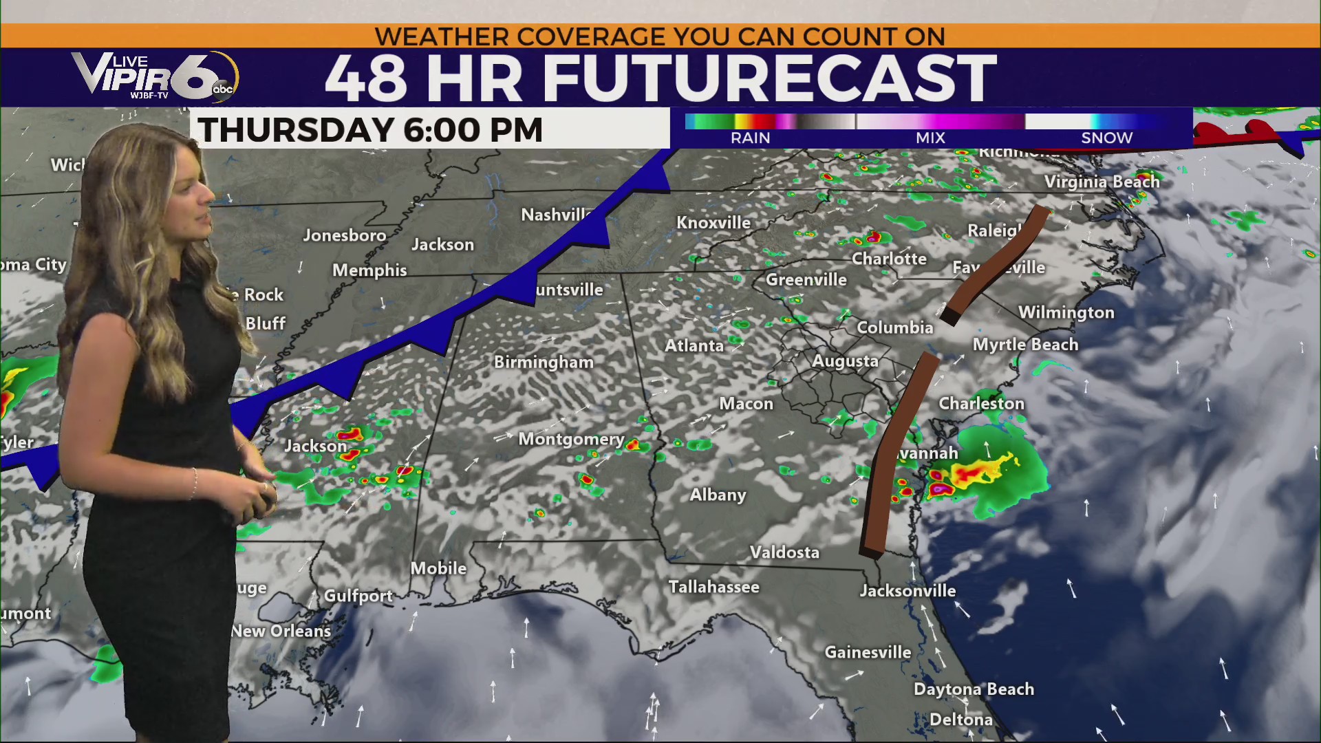 One More Round of Storms Friday Morning – WJBF