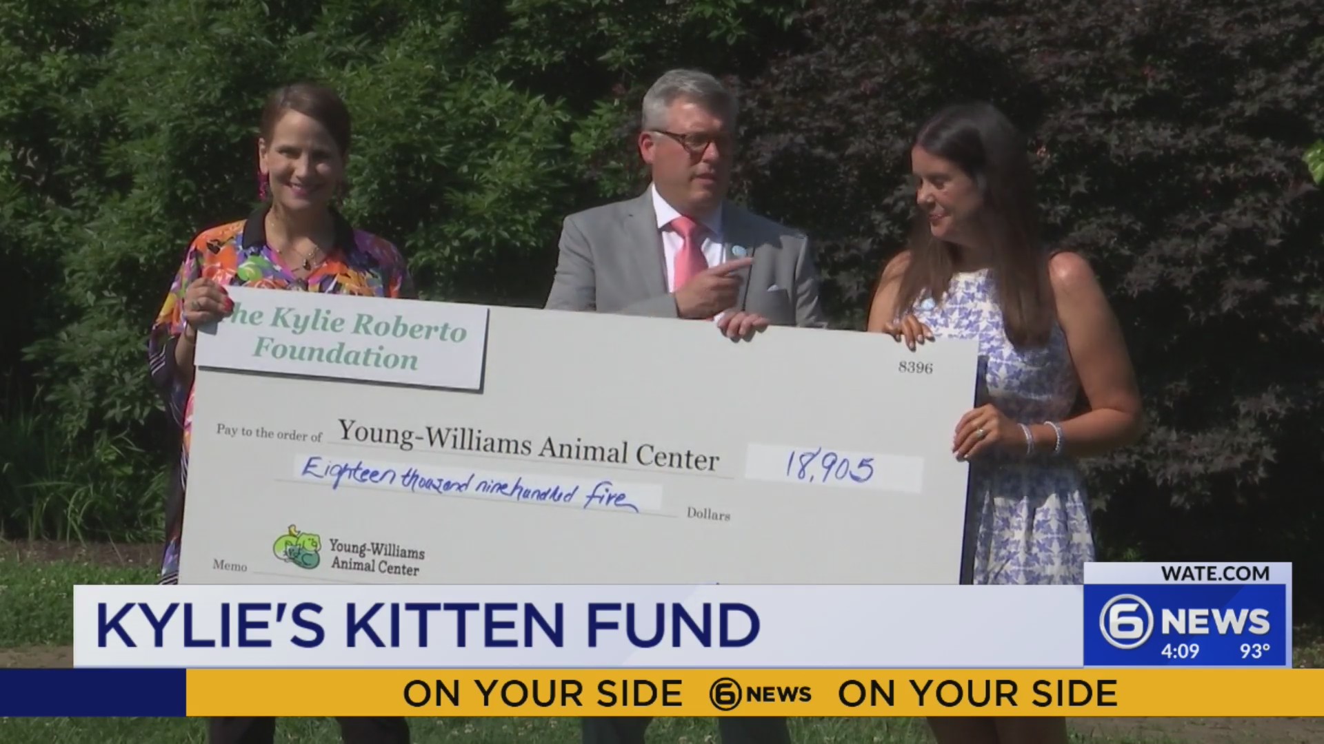 $18k donated to Young-Williams in honor of Kylie Roberto – WATE 6 On ...