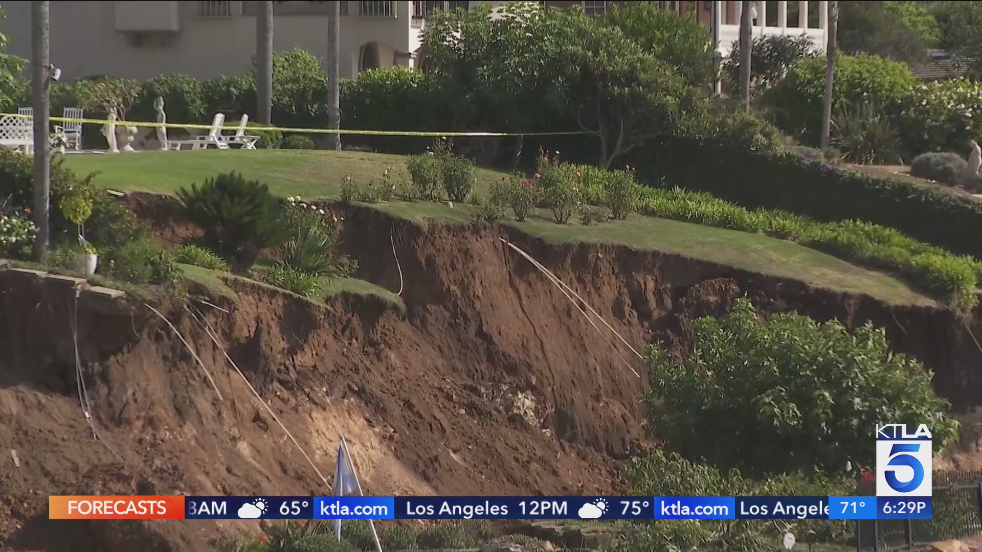 Rancho Palos Verdes land movement – KTLA