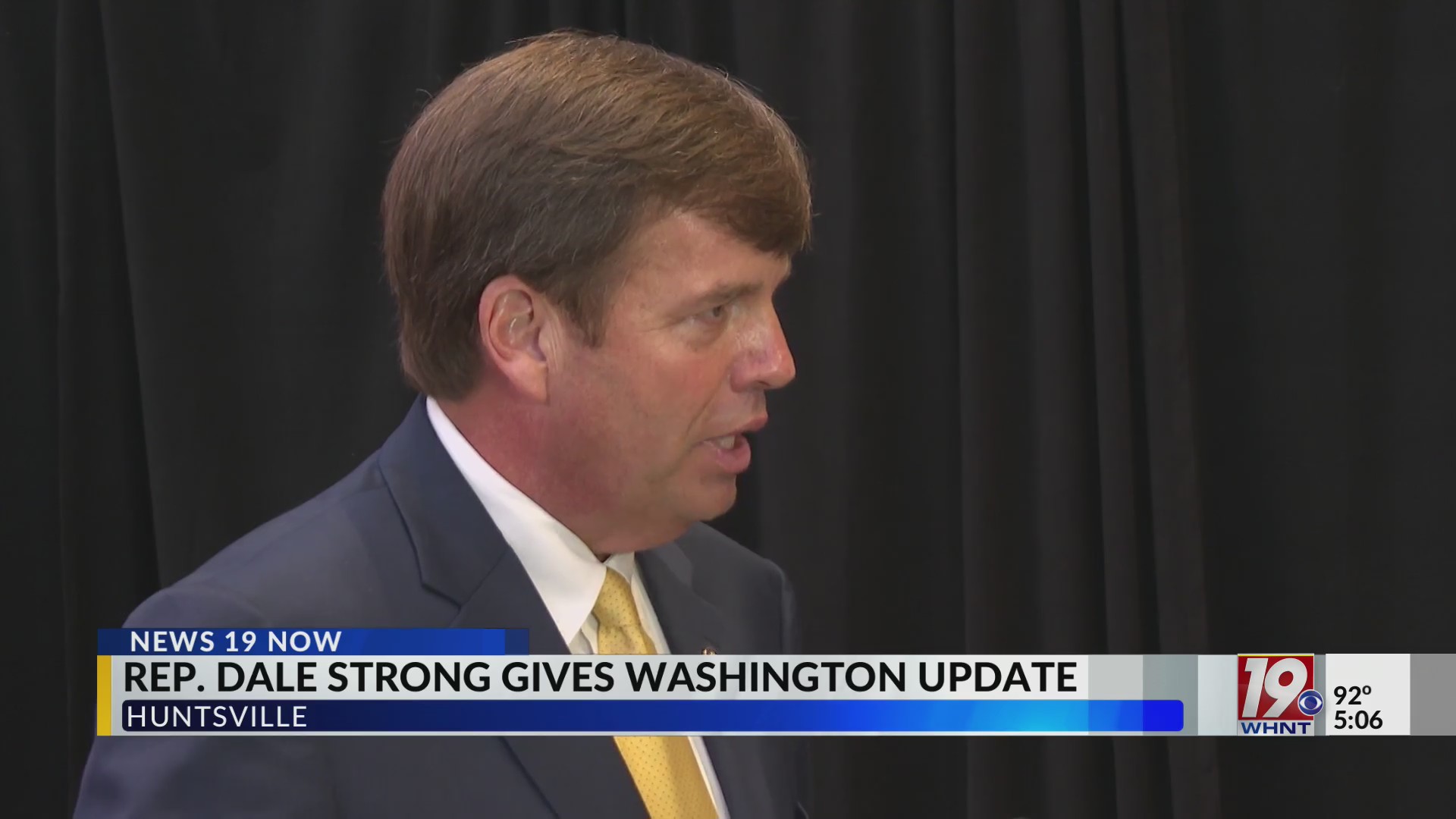 Rep. Dale Strong Gives Washington Update | July 30, 2025 | News 19 at 5 ...