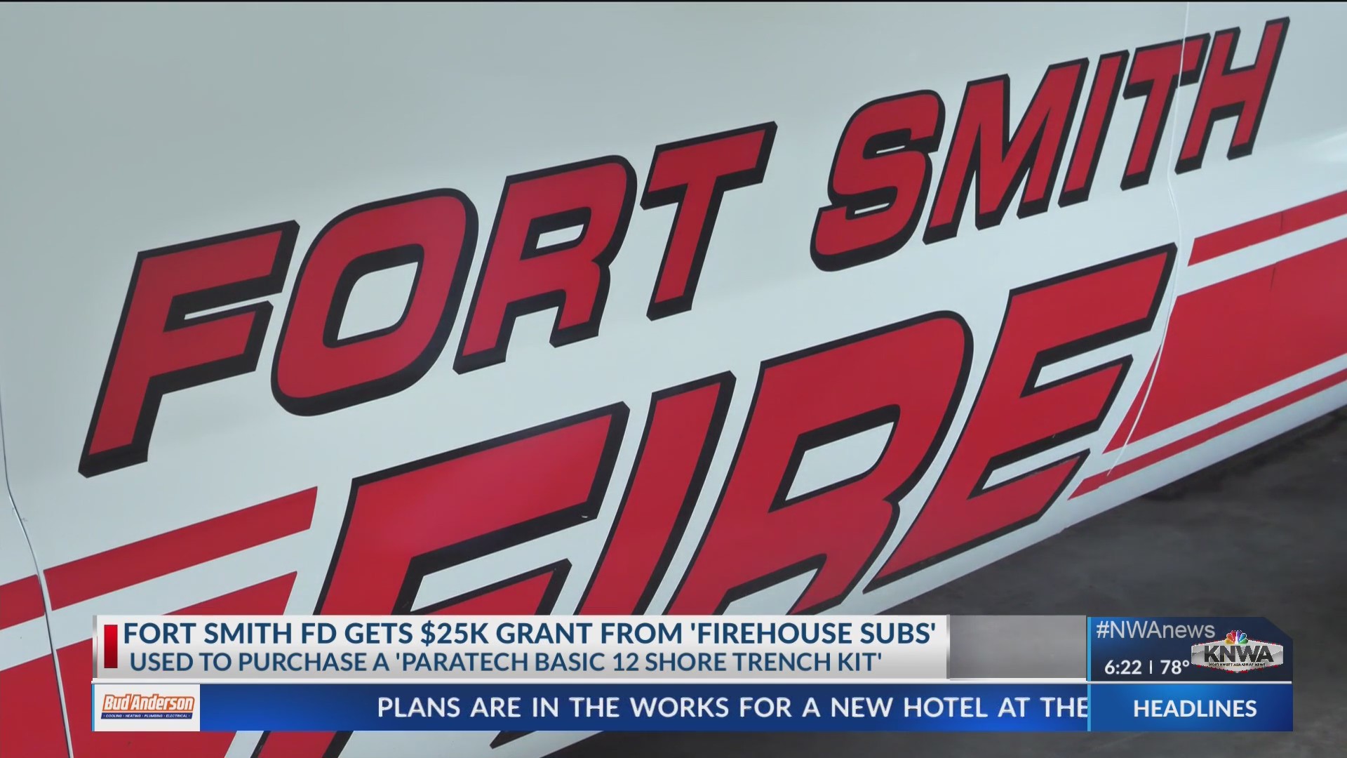 Fort Smith Fire Department receives $25,000 grant from Firehouse Subs ...