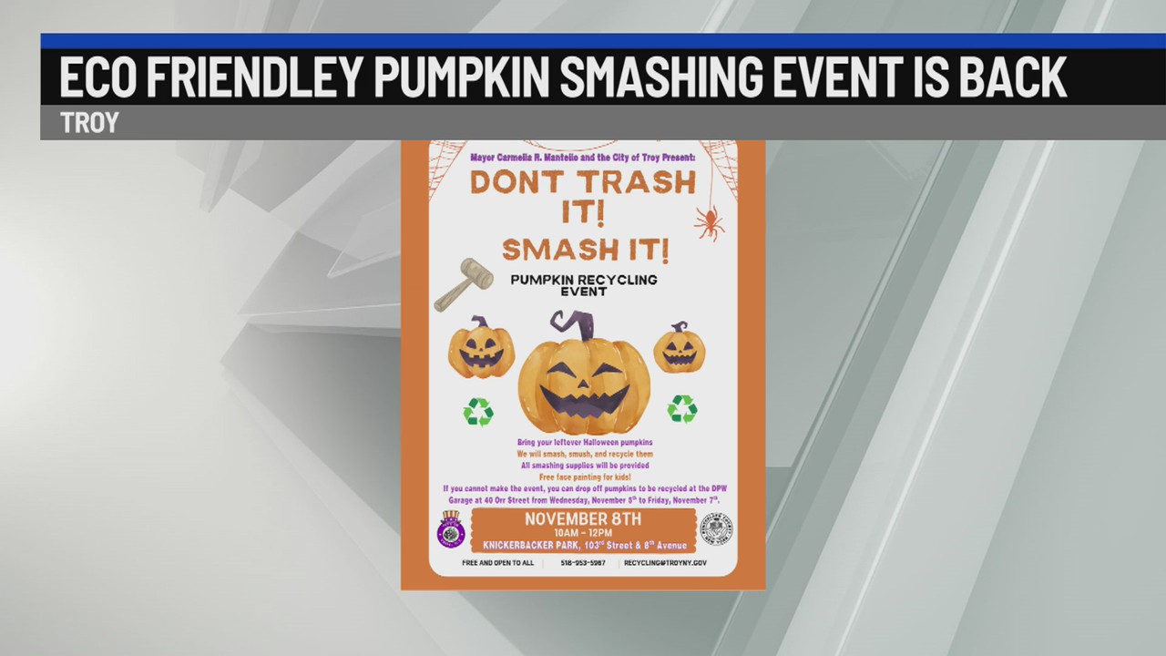 Pumpkin smashing event returning to Troy – NEWS10 ABC