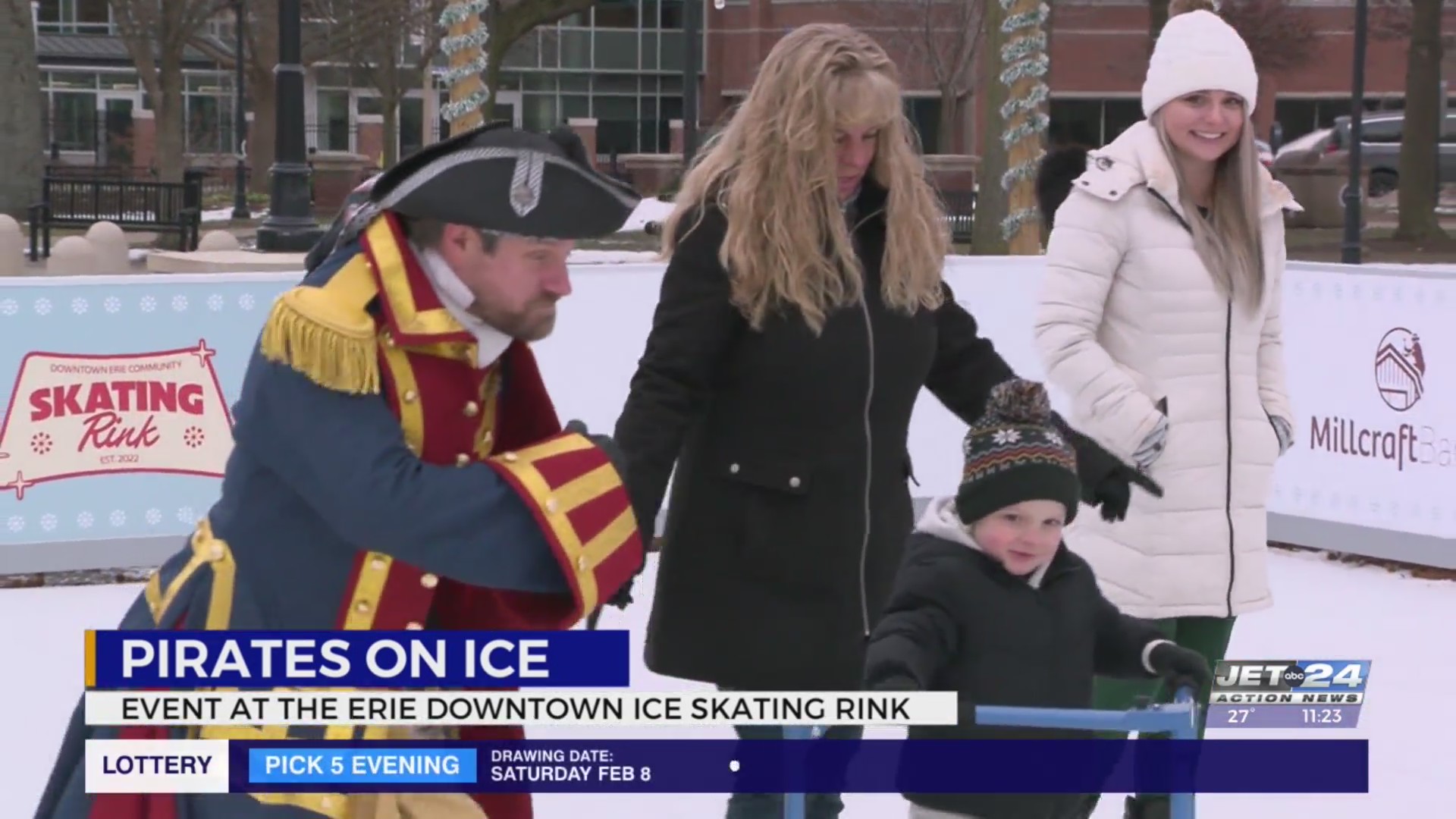 Crew of pirates take over the Erie downtown skating rink Saturday ...