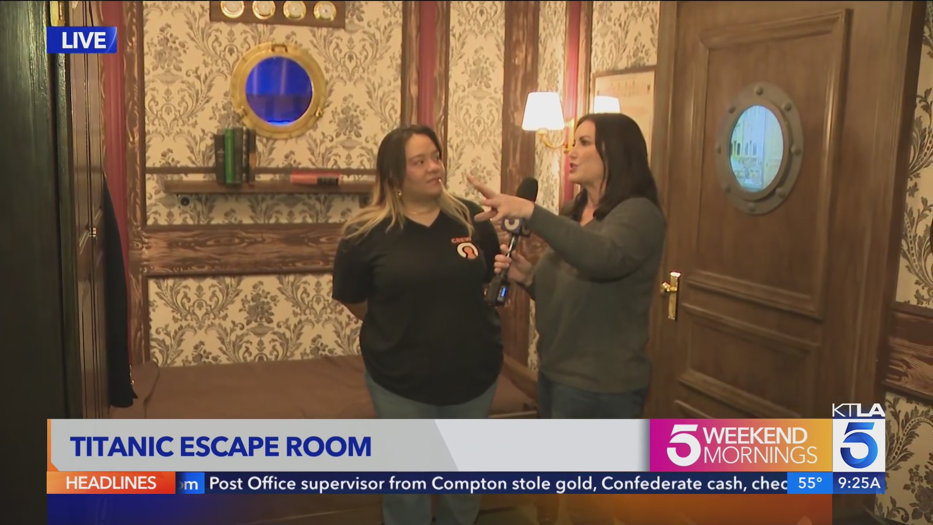 Titanic escape room in L.A. – KTLA