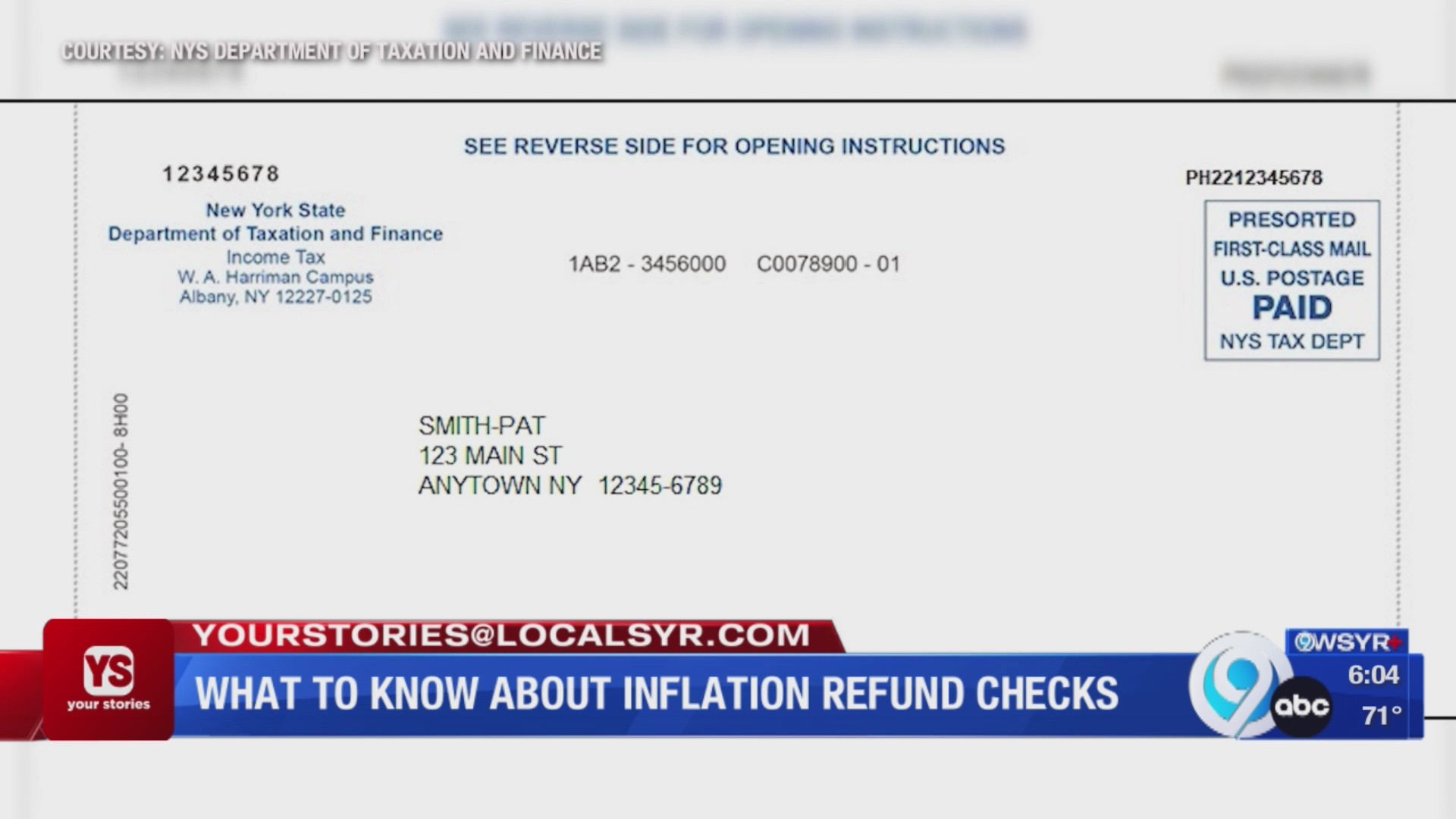 What to know about inflation refund checks – WSYR
