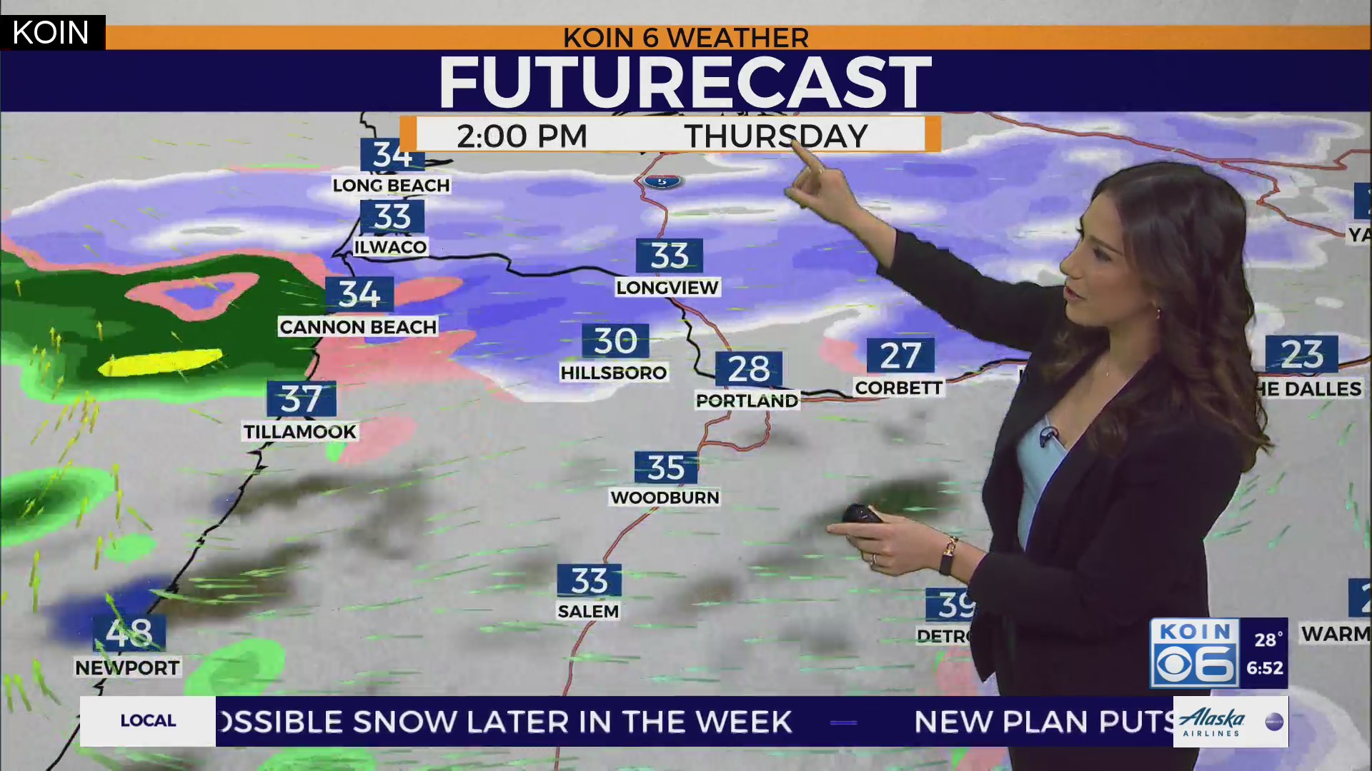 Snow & freezing rain likely in Portland Thursday & Friday – KOIN.com