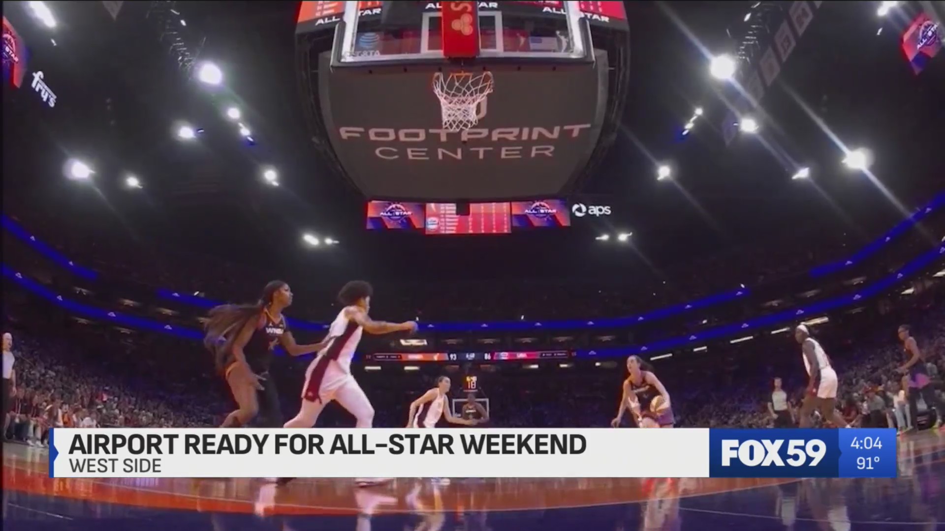 Indianapolis International Airport now features WNBA All-Star court ...