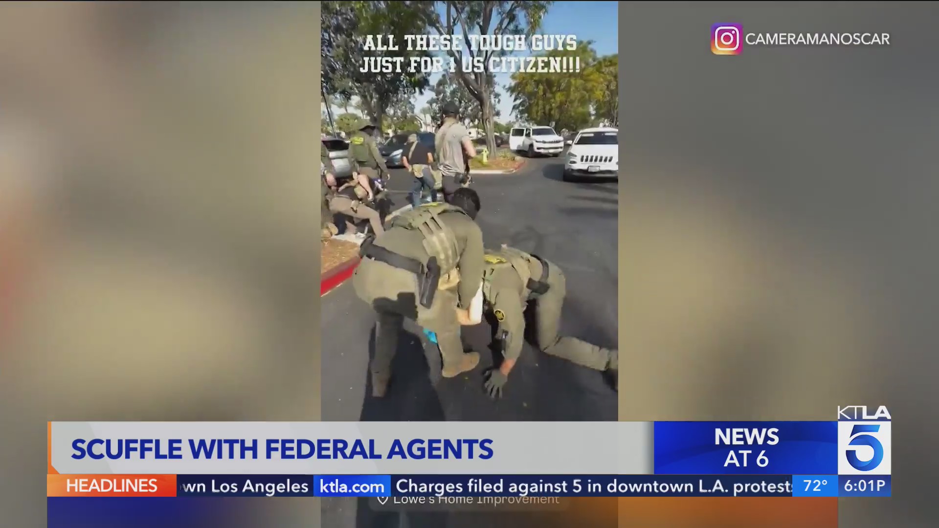 Video captures rough ICE arrest in Pico Rivera – KTLA