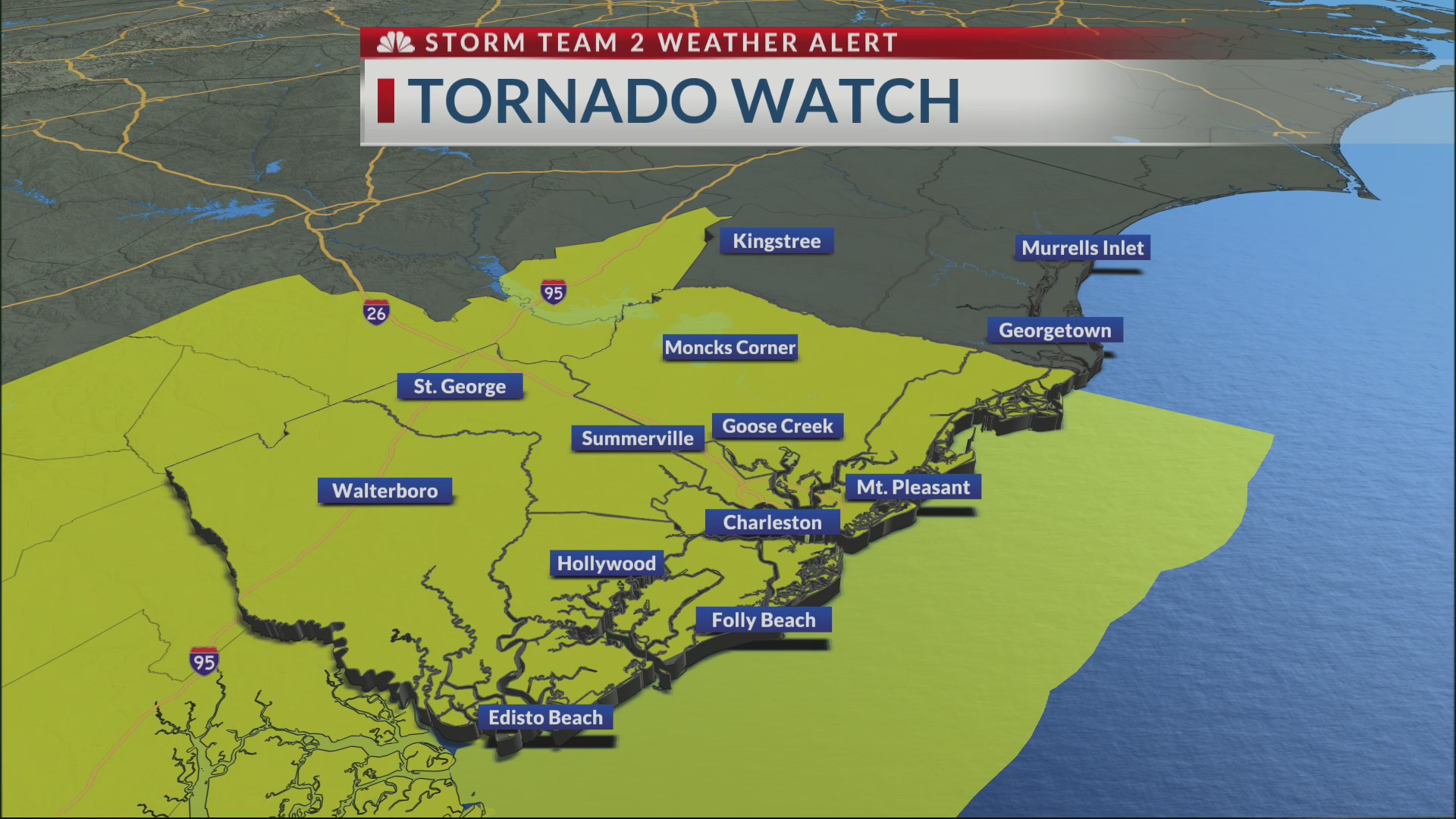 Tornado watch issued for Lowcountry counties – WCBD News 2