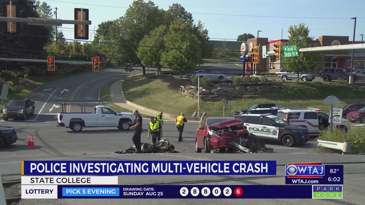 Police respond to car, motorcycle accident in State College – WTAJ ...