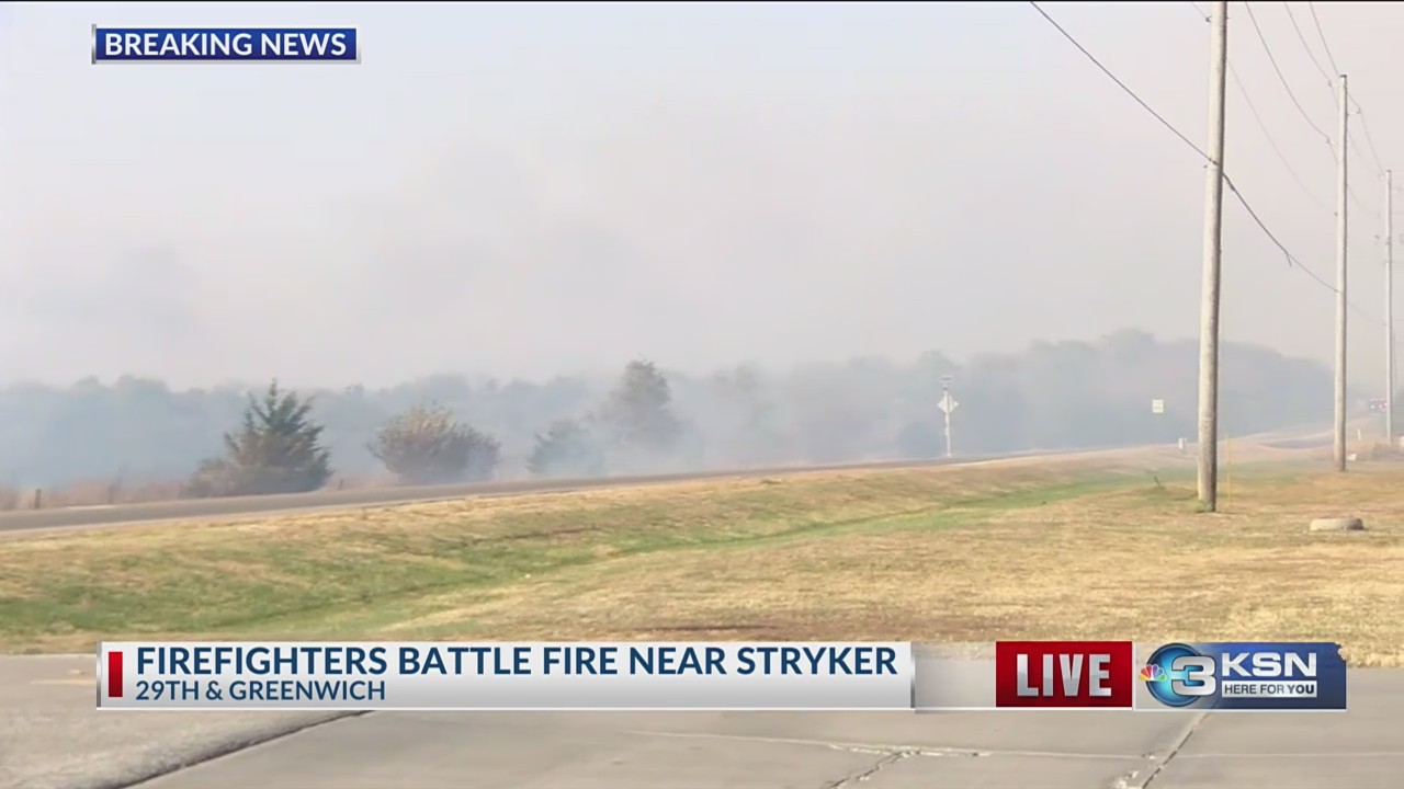 Firefighters battle grass fire in northeast Wichita – KSN-TV