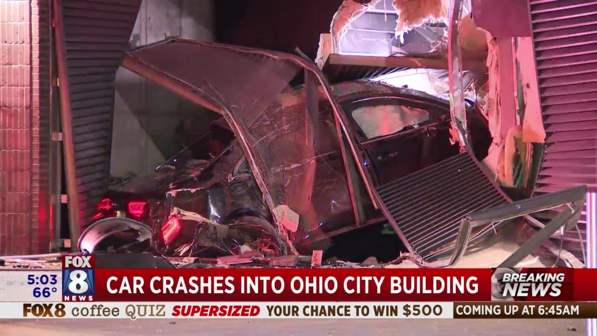 Sleeping Clevelanders startled awake when car crashes into high-rise ...