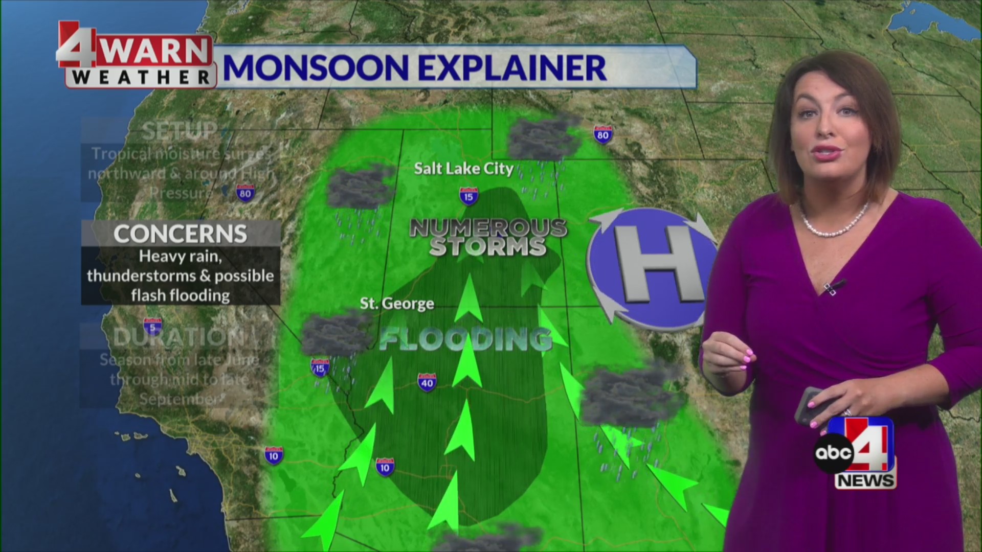 Southwest flow brings heat, monsoon moisture to Utah on Thursday – ABC4 ...