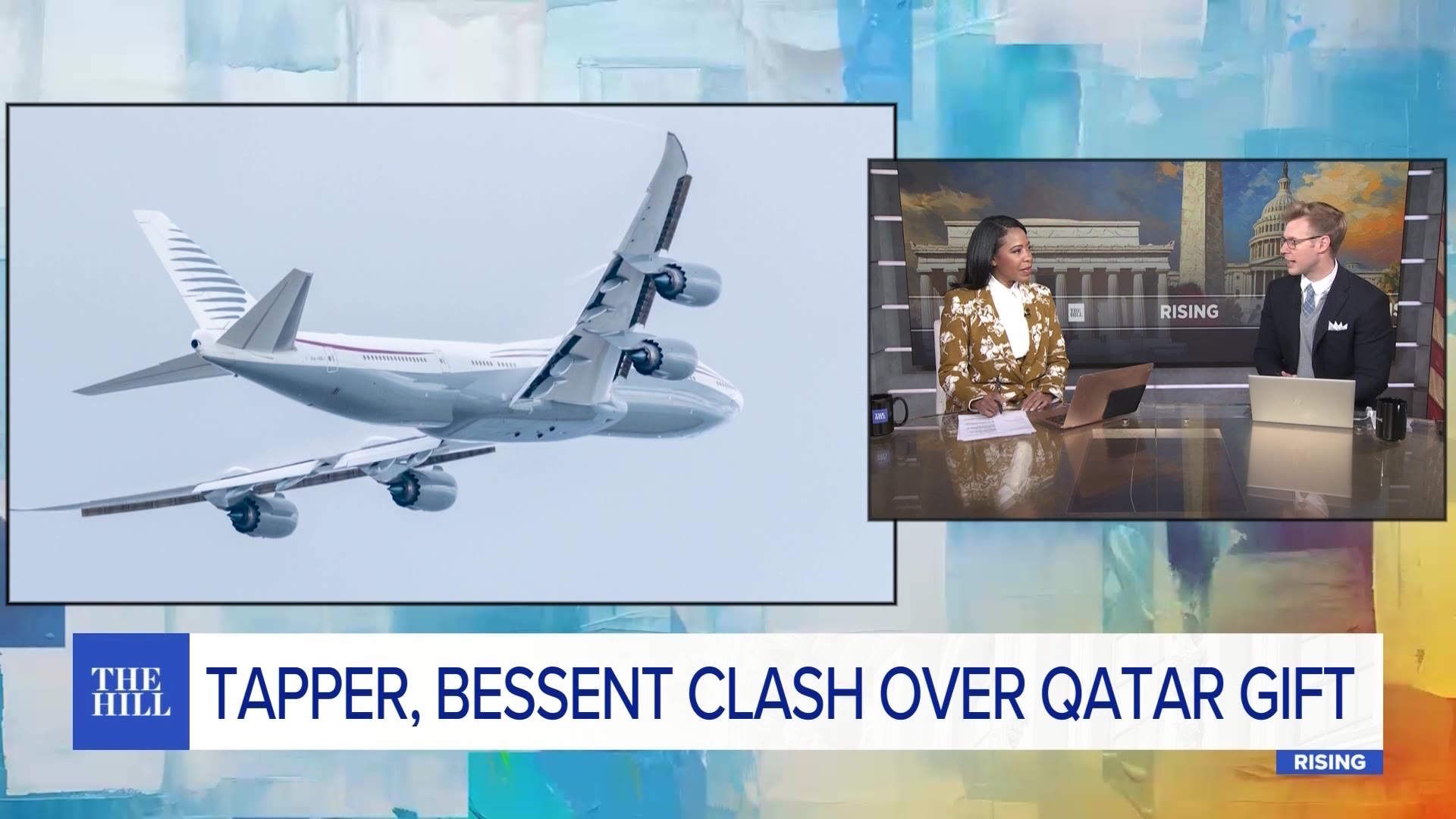 Jake Tapper, Scott Bessent Clash Over Qatar’s $100 Million Jet Gift ...