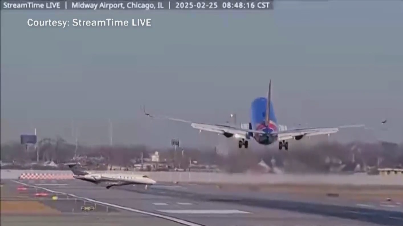 ‘How’d that happen?’: Video shows near-miss collision between plane ...