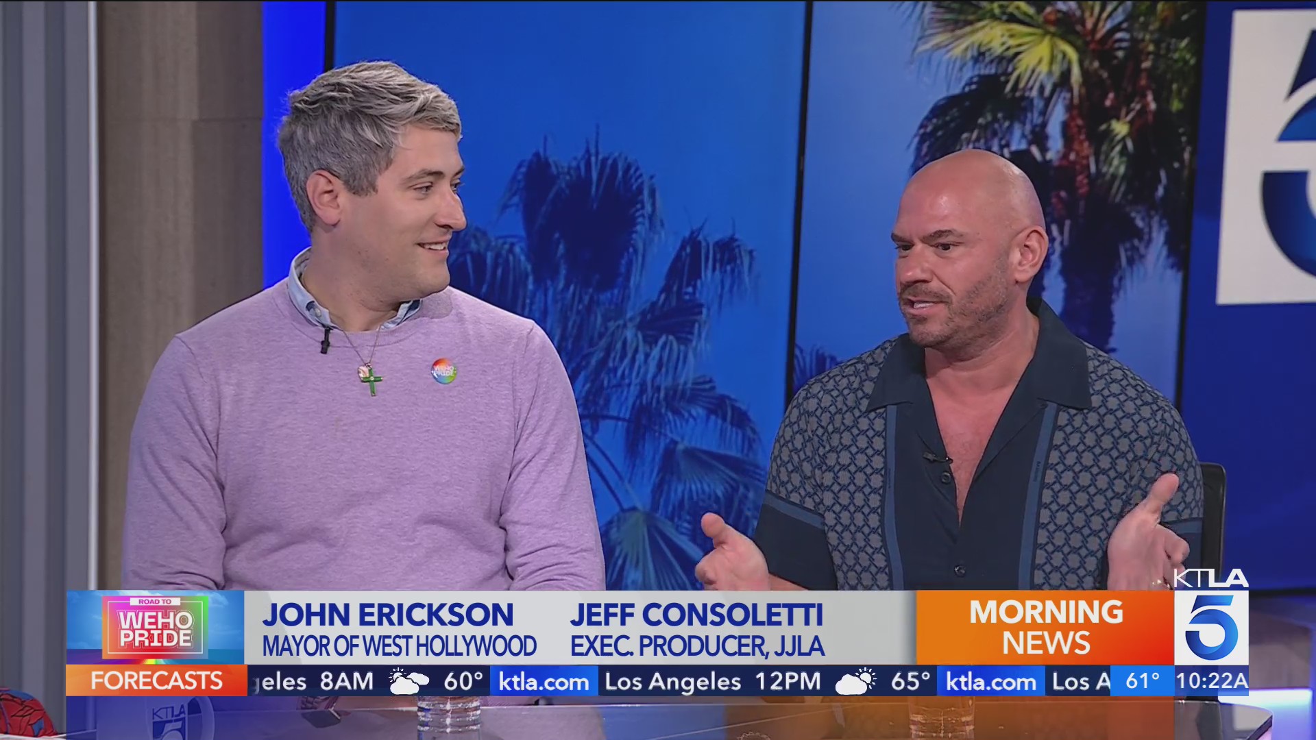 West Hollywood Mayor John M. Erickson and Jeff Consoletti share the ...