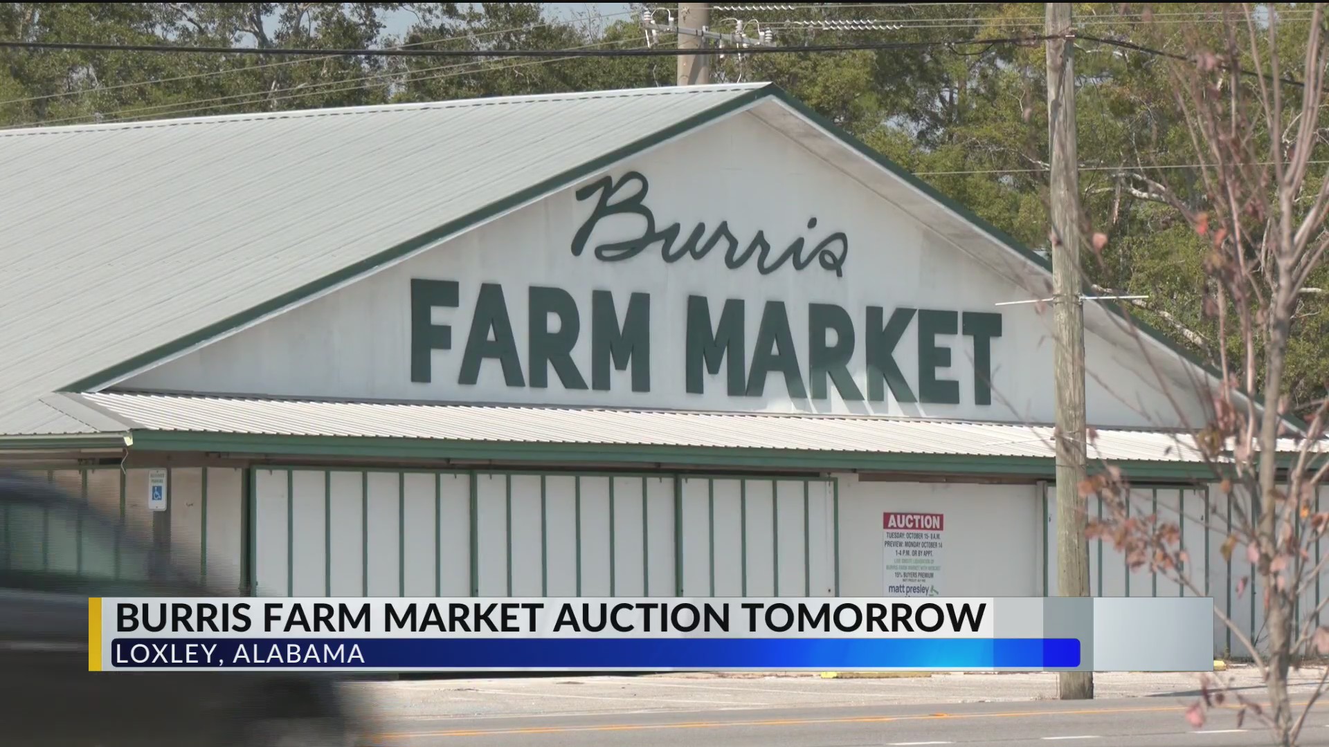 Burris Farm Market hosts auction walk through for Tuesday auction in ...