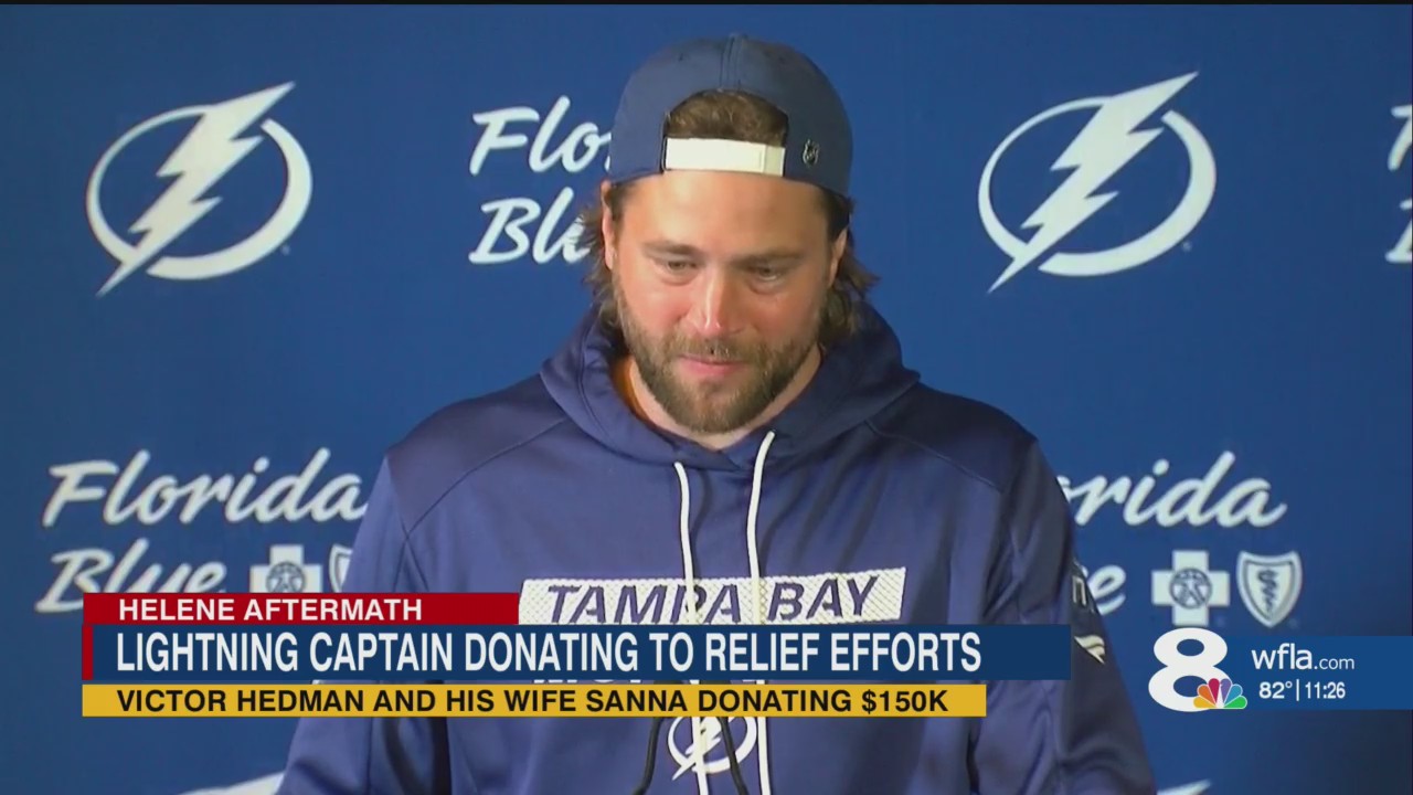 Lightning’s newest team captain pledges $150K to local relief efforts ...