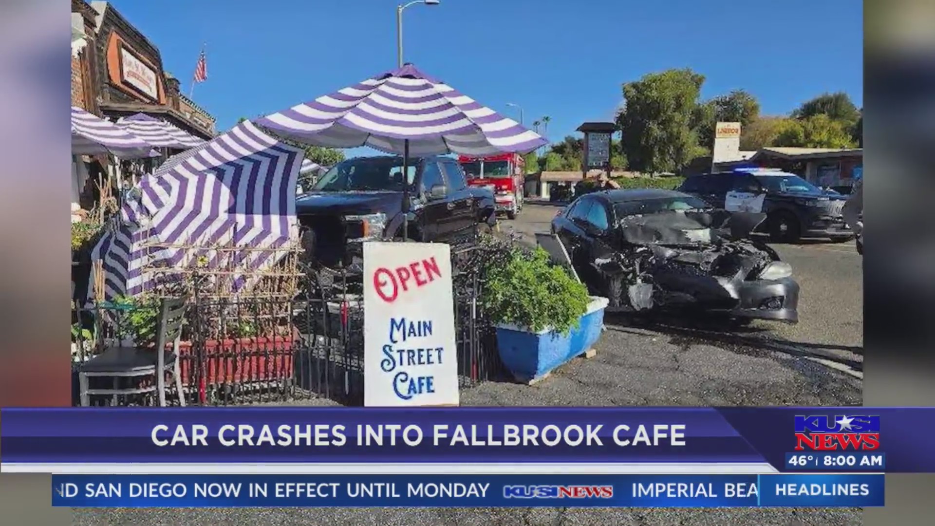Car crashes into Fallbrook cafe – FOX 5 San Diego & KUSI News