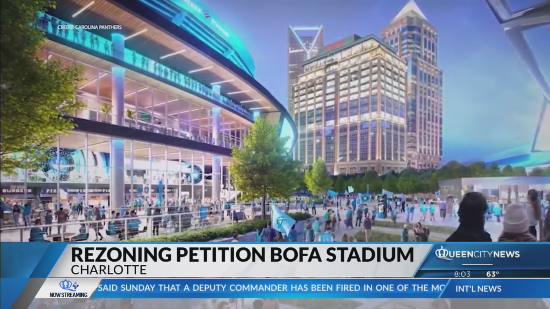 Charlotte reviewing rezoning plan at and around BofA Stadium – WBTW